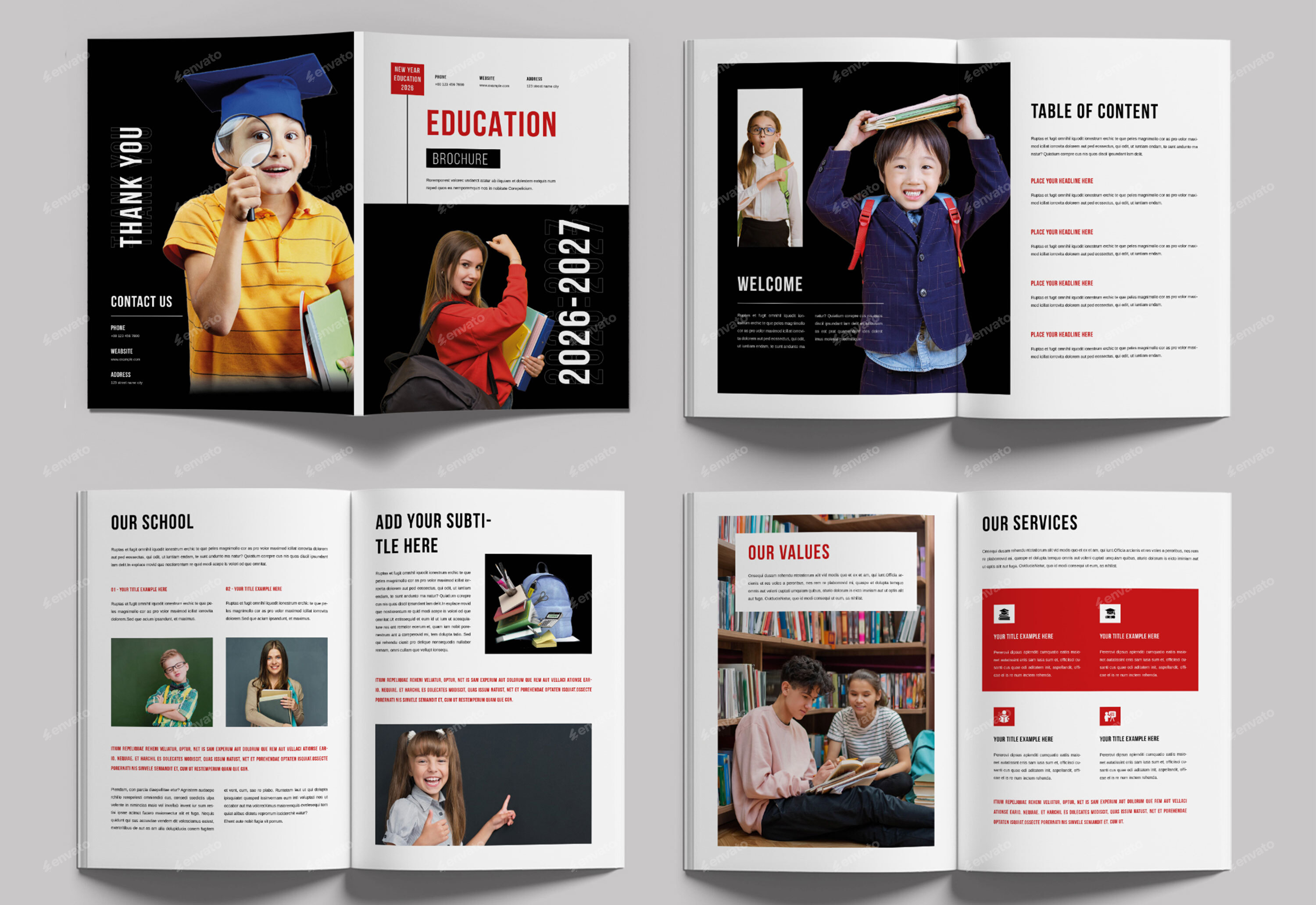 Education Brochure Template Layout, Print Templates | GraphicRiver