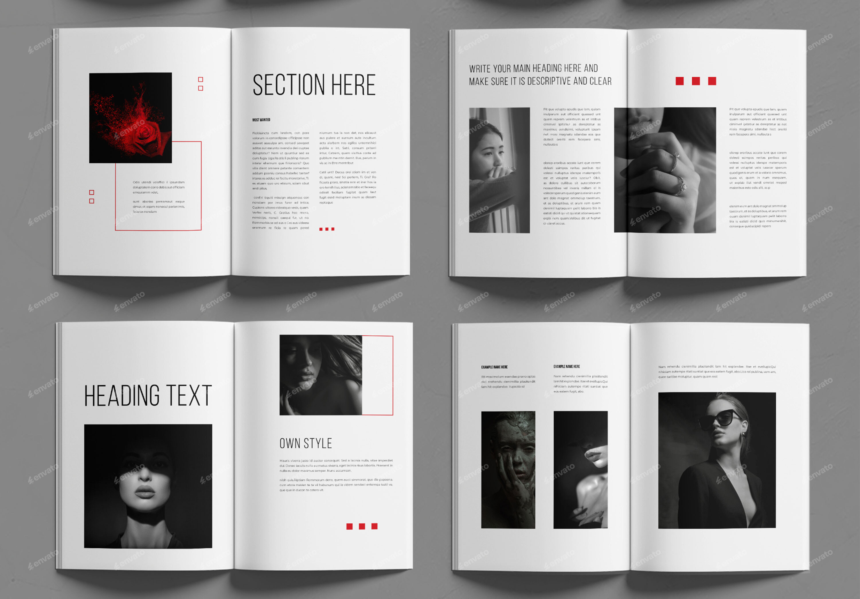 Fashion Look Book Layout, Print Templates | GraphicRiver