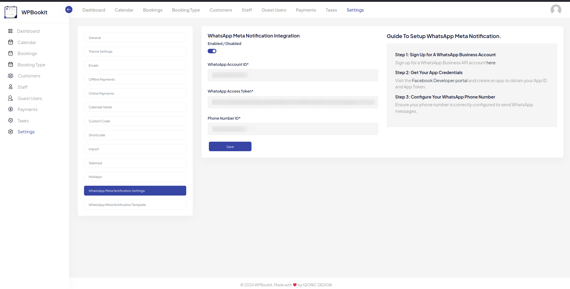 WPBookit - WhatsApp Notification (Addon) by iqonicdesign | CodeCanyon