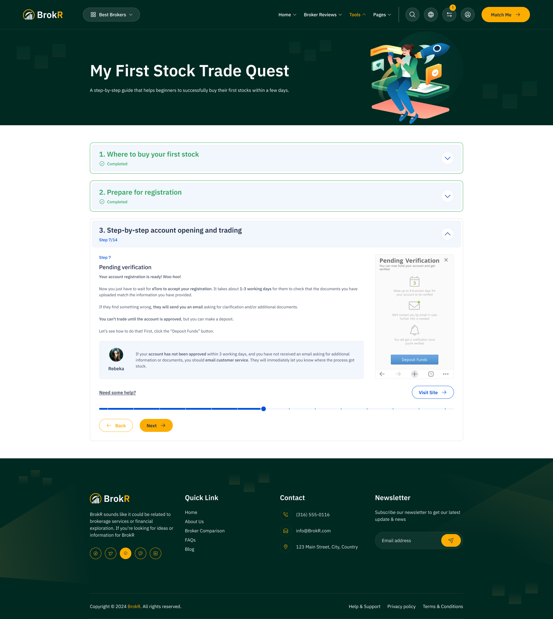 BrokR - Broker Comparison Figma website Template by pixelaxis | ThemeForest