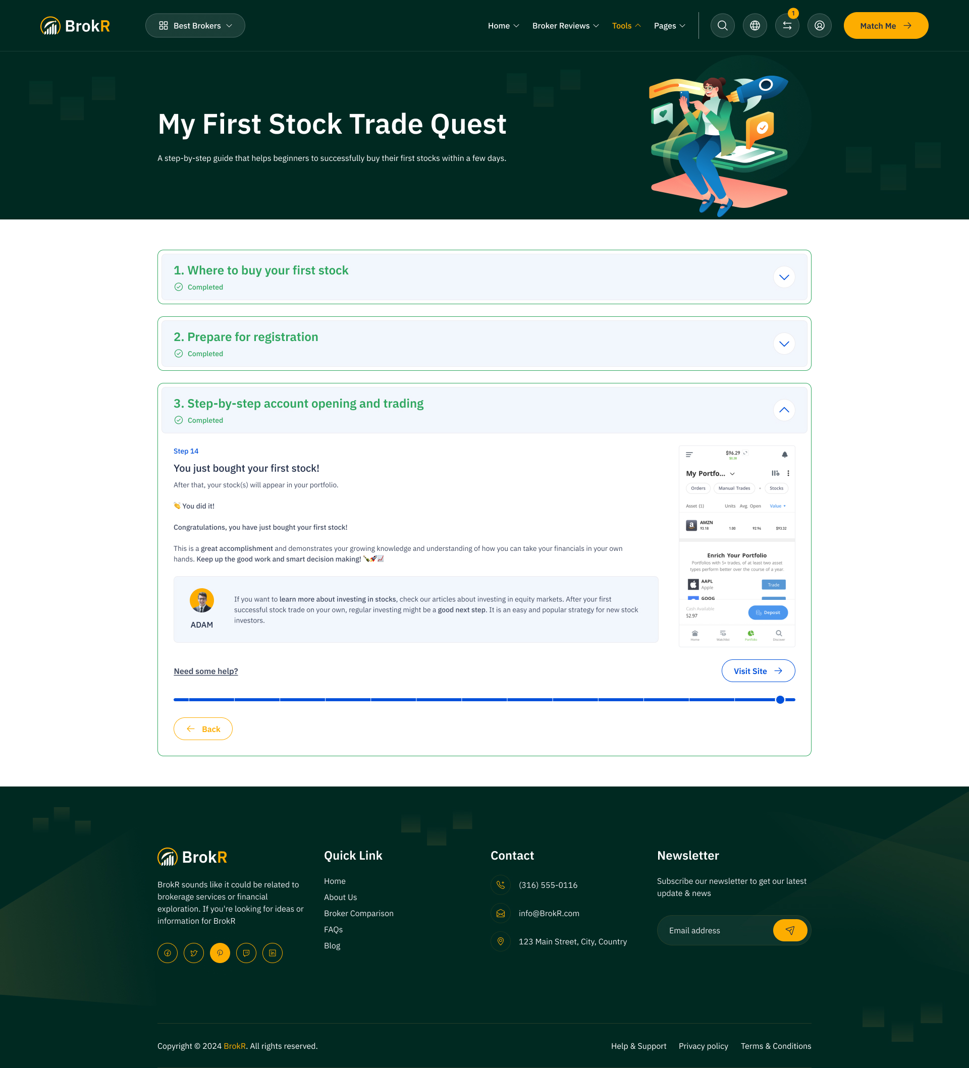 BrokR - Broker Comparison Figma website Template by pixelaxis | ThemeForest