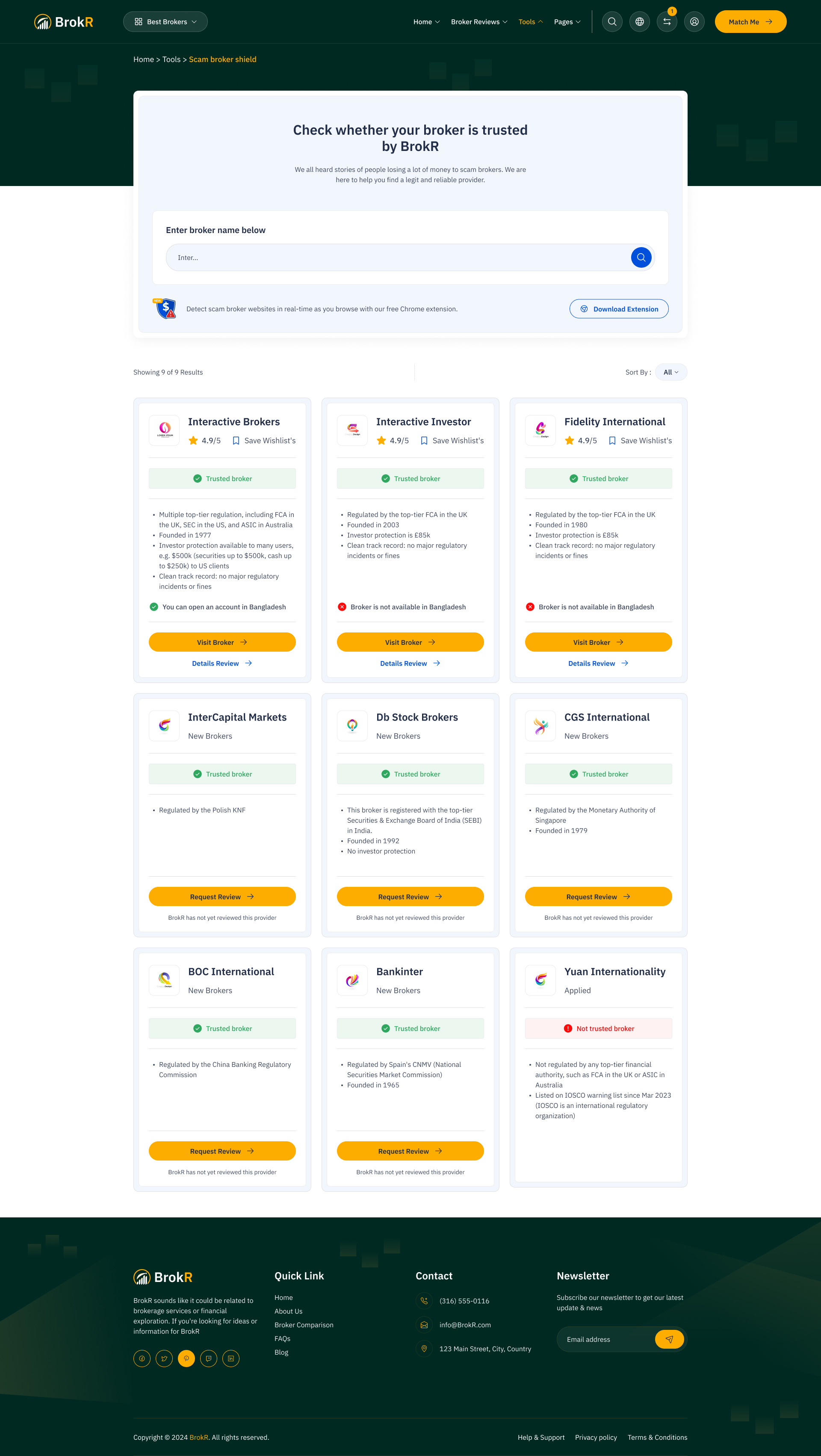 BrokR - Broker Comparison Figma website Template by pixelaxis | ThemeForest