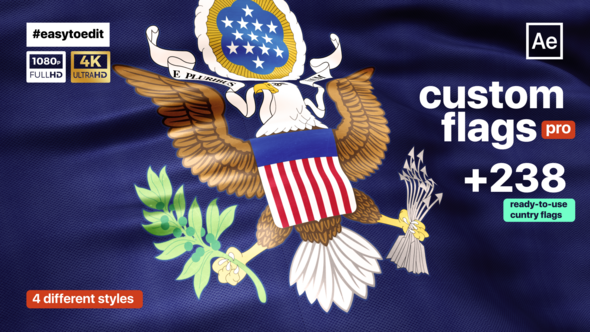 Custom Flags Pro - Flag Animator, After Effects Project Files | VideoHive