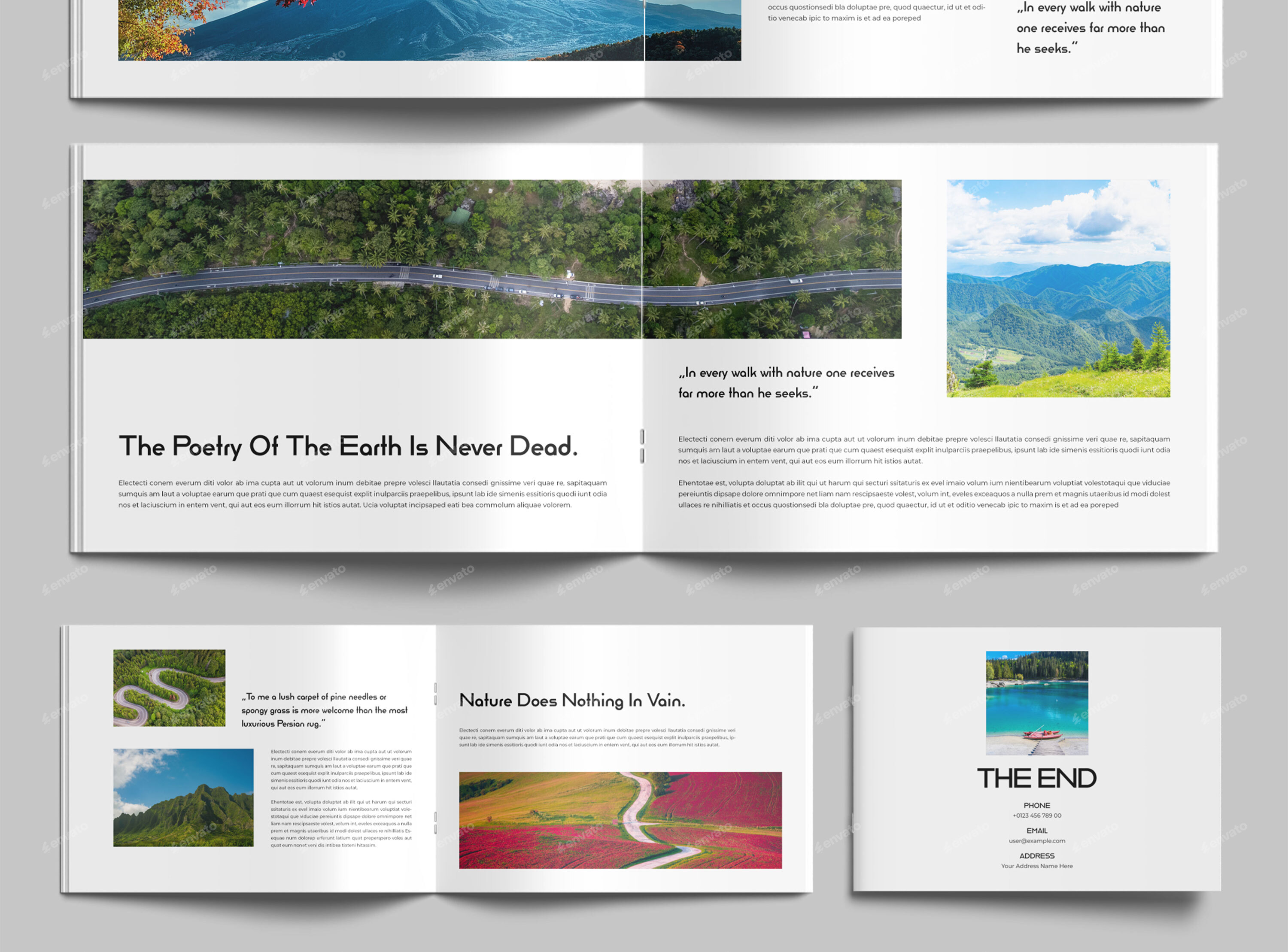 Nature Journal Book Design, Print Templates | GraphicRiver