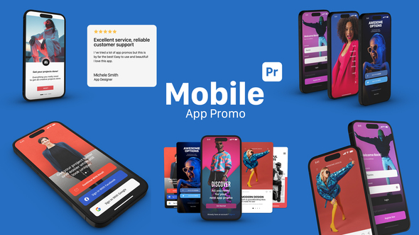 Mobile App Promo for Premiere Pro, Premiere Pro Templates | VideoHive