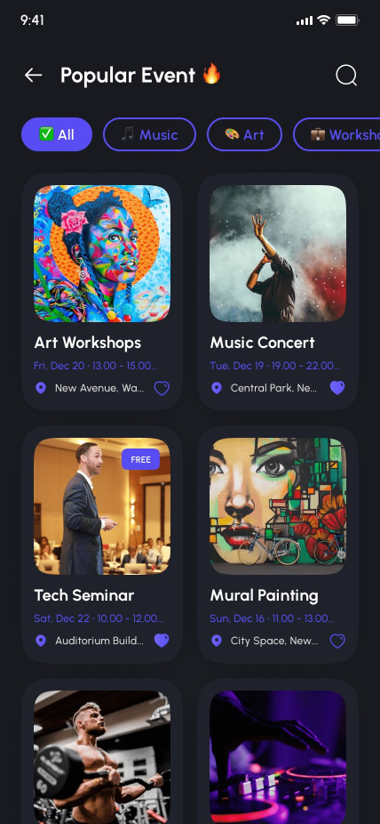 Eveno Pro - Event Booking & Event Ticketing React Native Expo App Ui ...