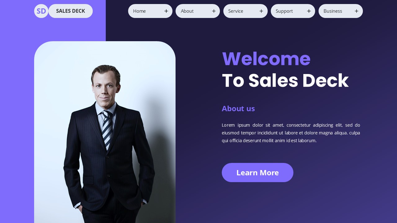 Sales Deck - Business Powerpoint Templates, Presentation Templates