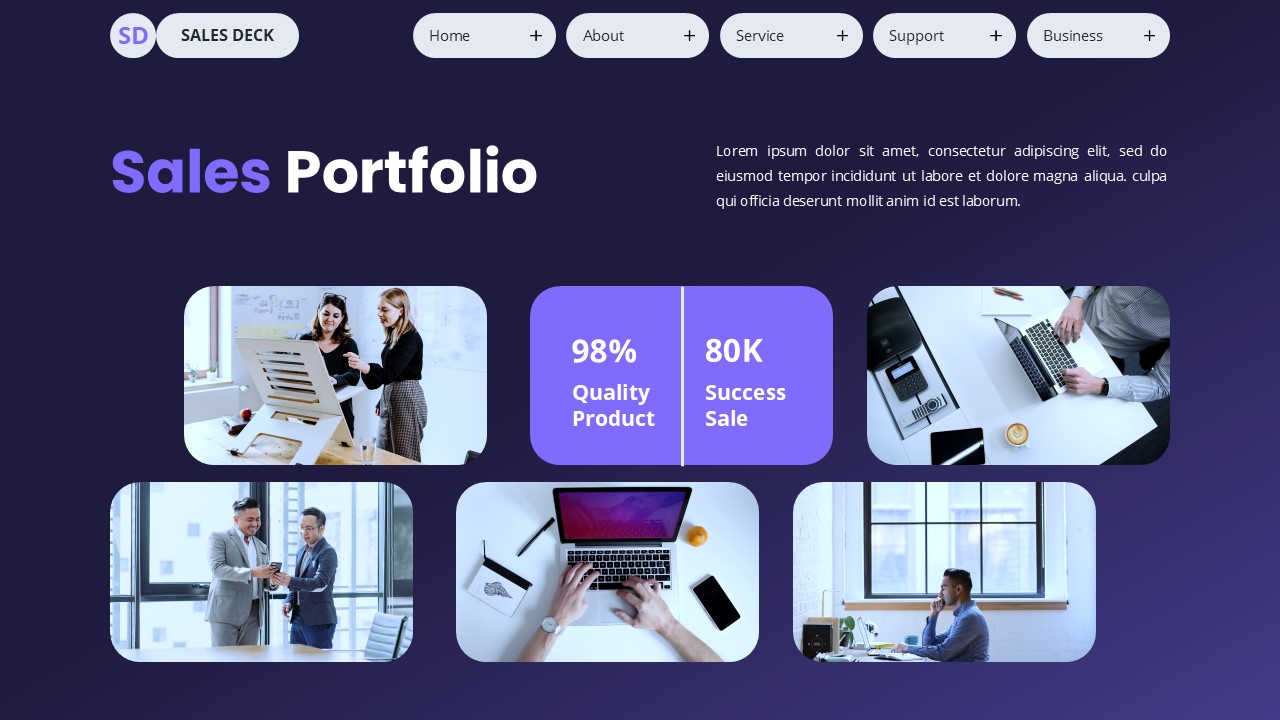 Sales Deck - Business Powerpoint Templates, Presentation Templates