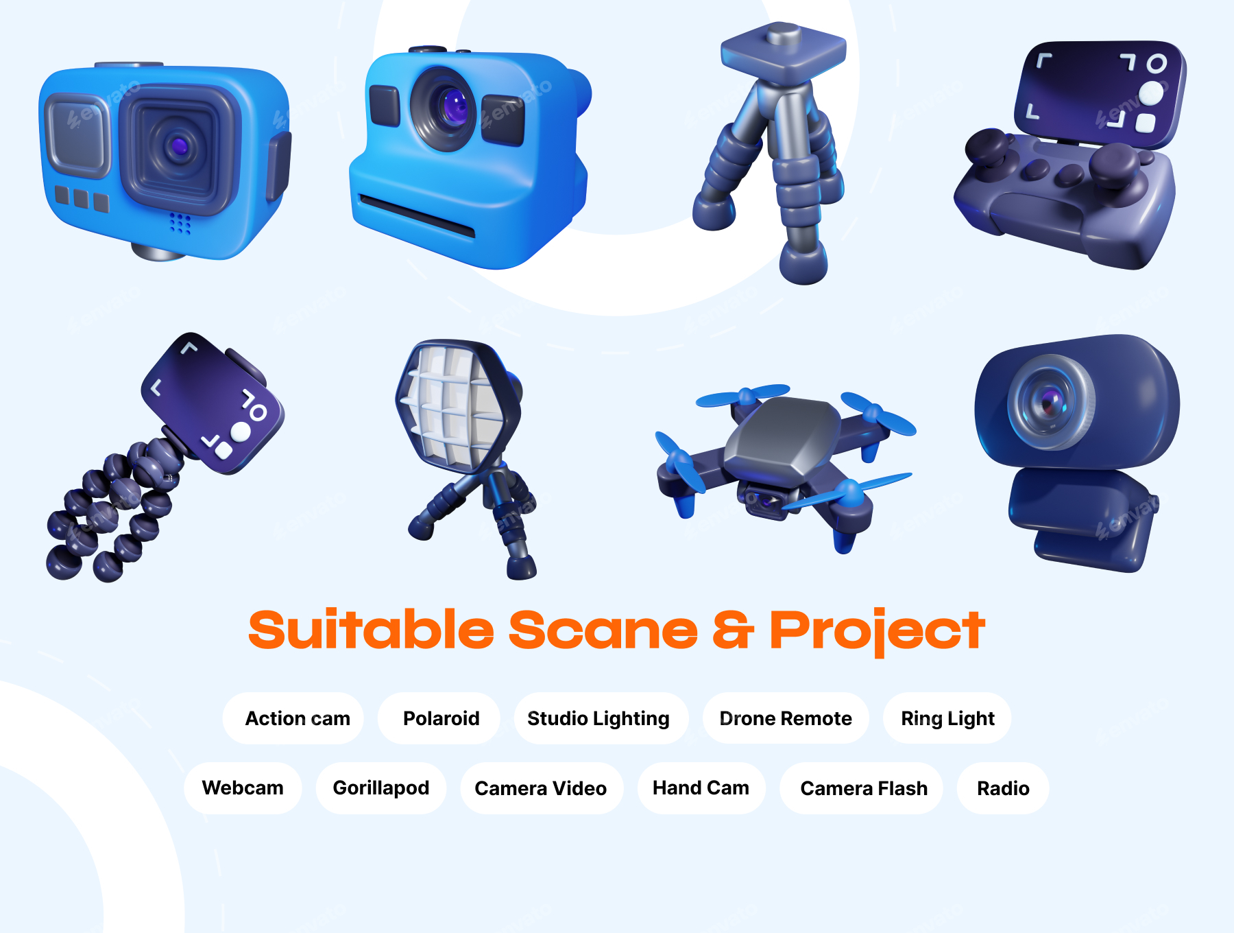 Content Creator 3D Icon Pack, Graphics | GraphicRiver