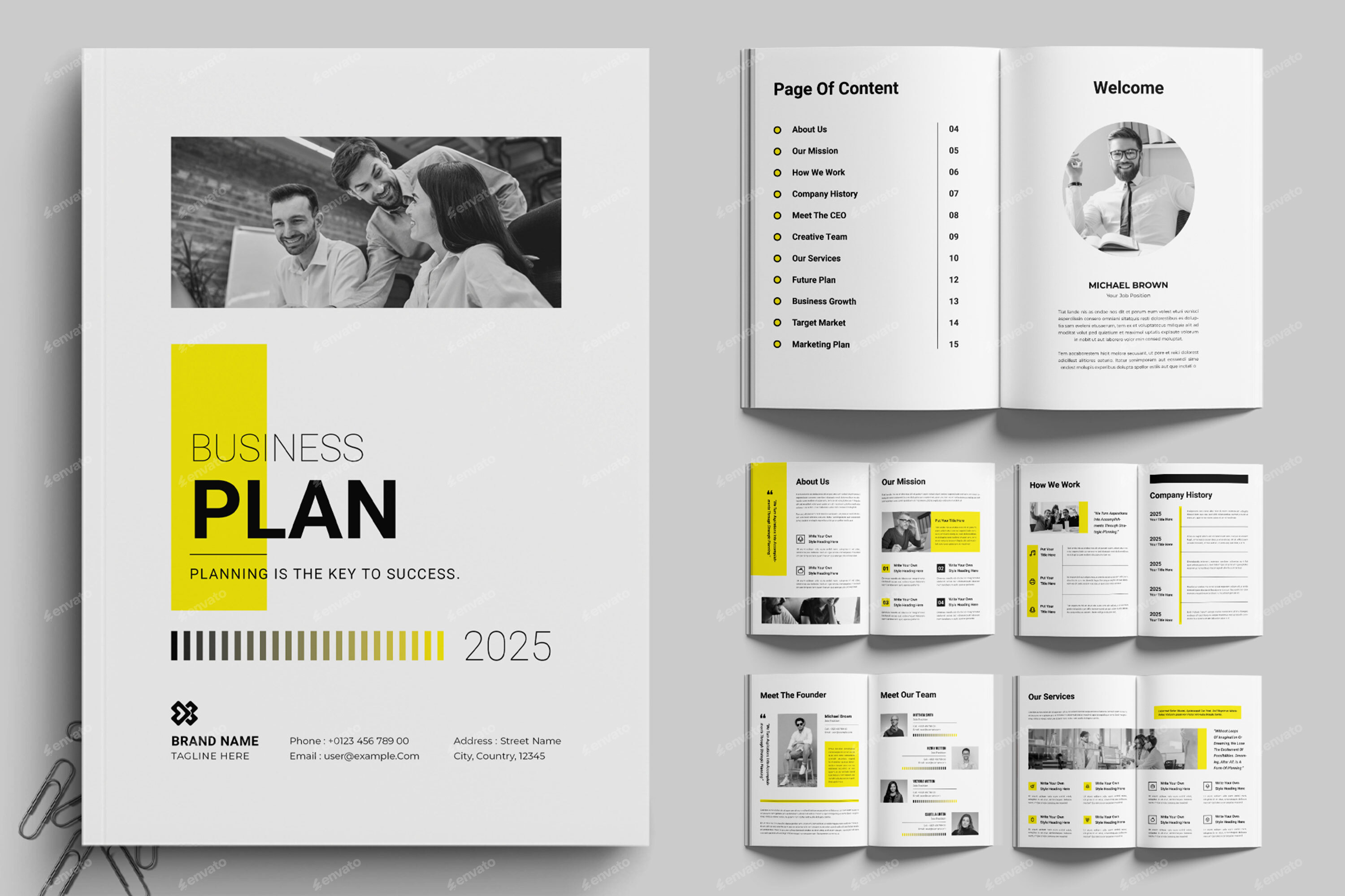 Business Plan Brochure, Print Templates | GraphicRiver