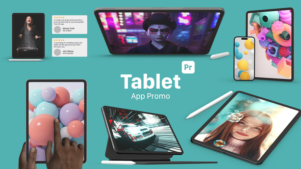 Tablet App Promo for Premiere Pro, Premiere Pro Templates | VideoHive