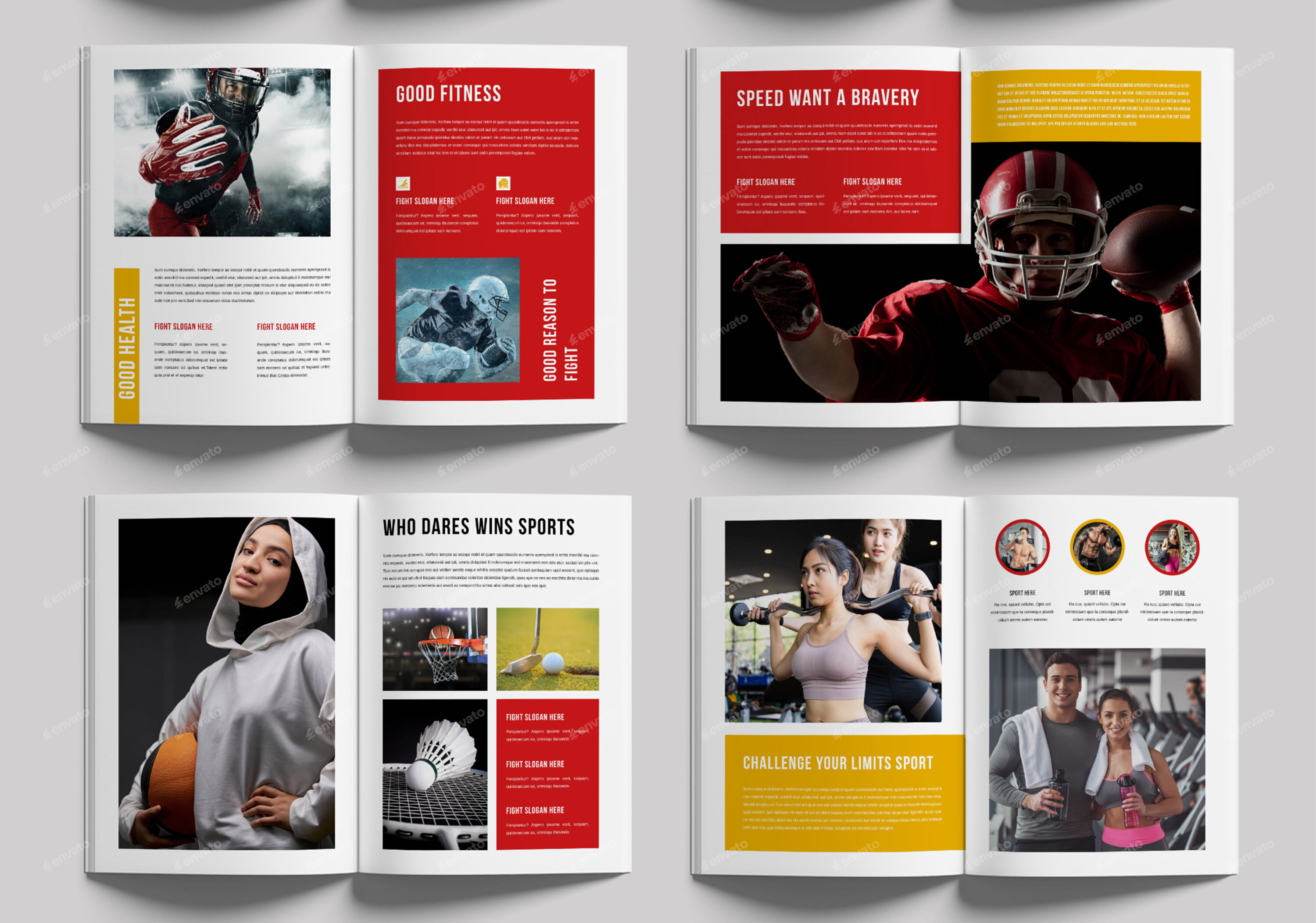 Sport Magazine Template, Print Templates | GraphicRiver