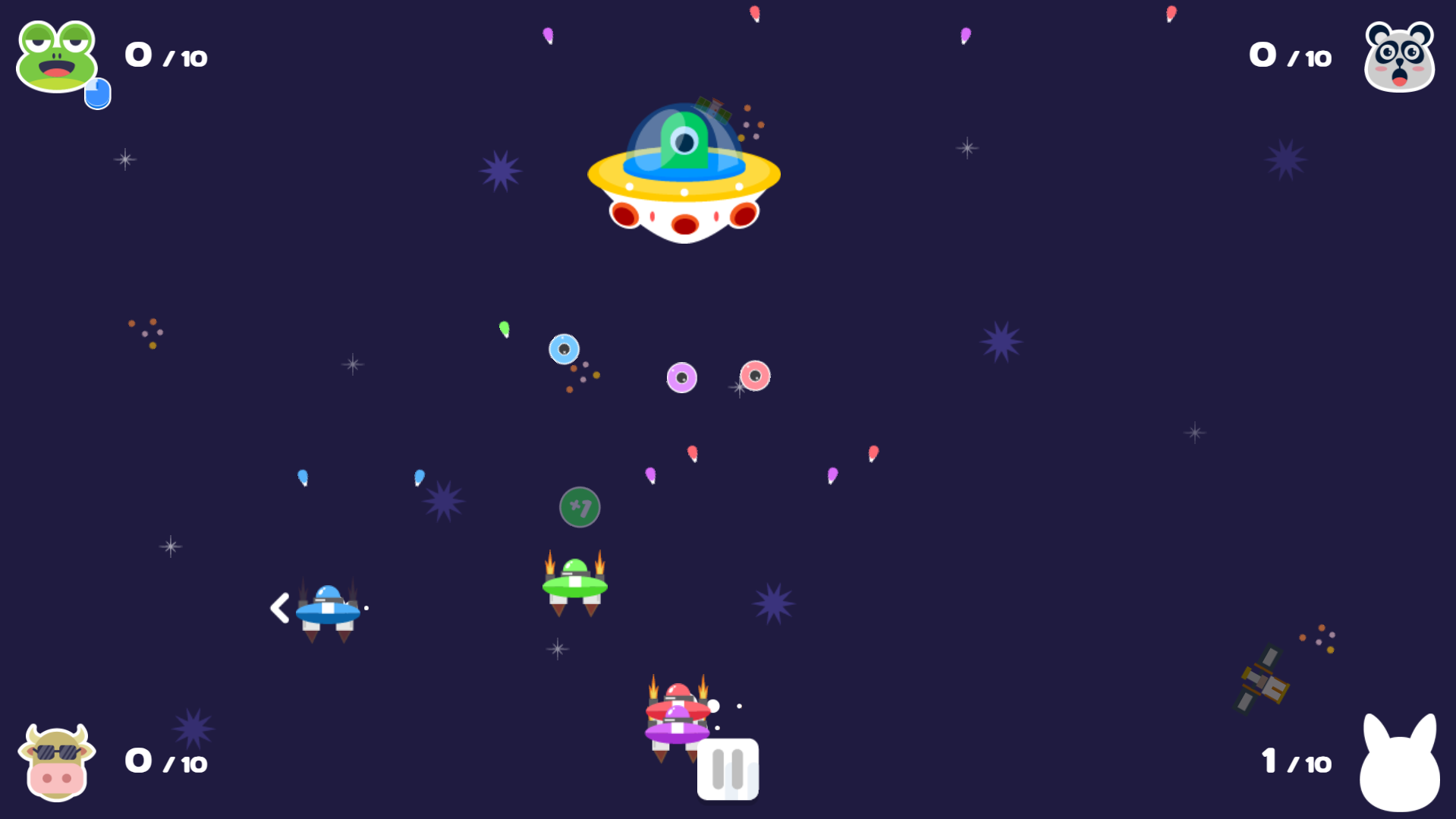 Space Ship 1 4 Player Mode 3 Modes 3 Games Construct 3 C3p By Thisismerson