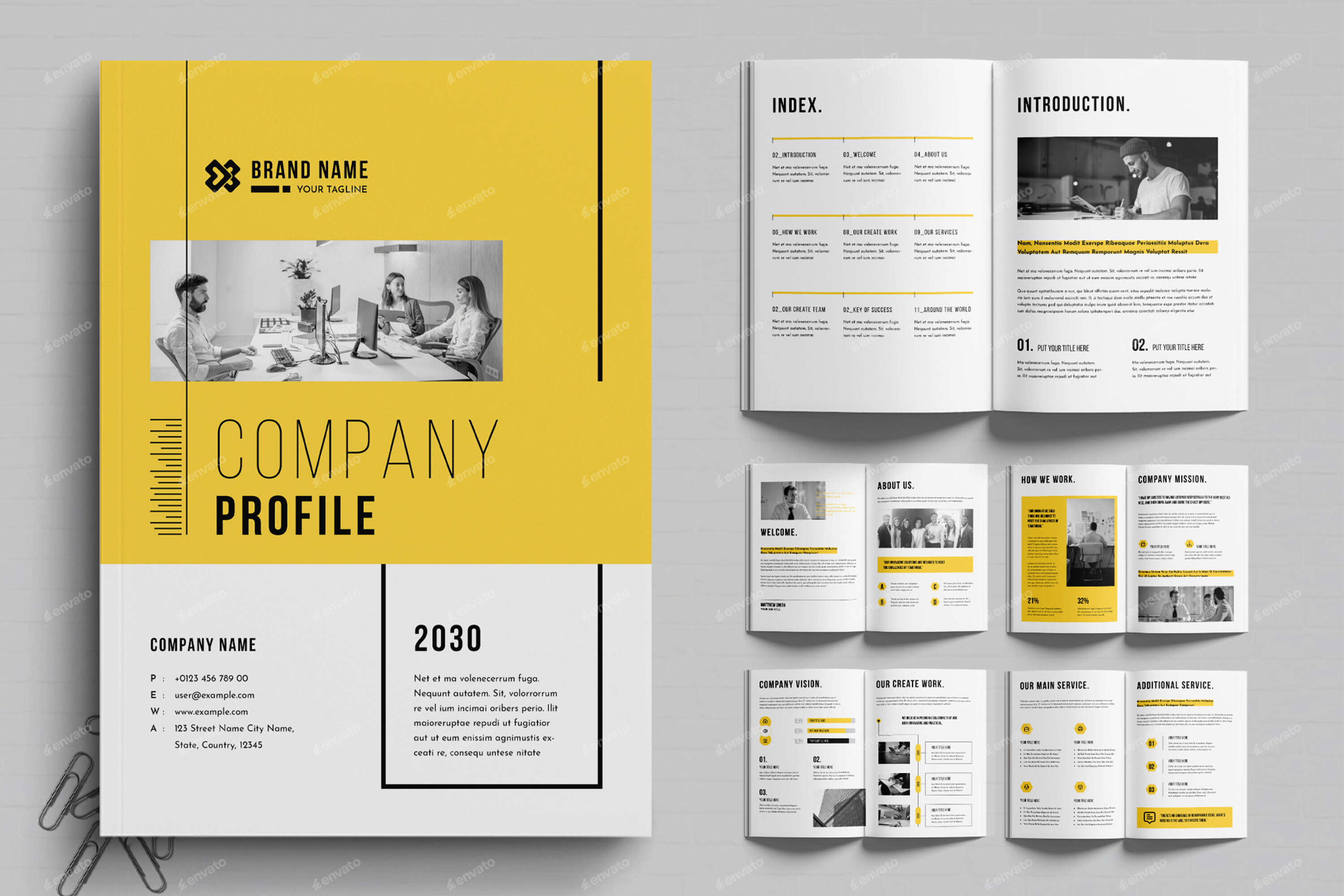 Company Profile Template Layout, Print Templates | GraphicRiver