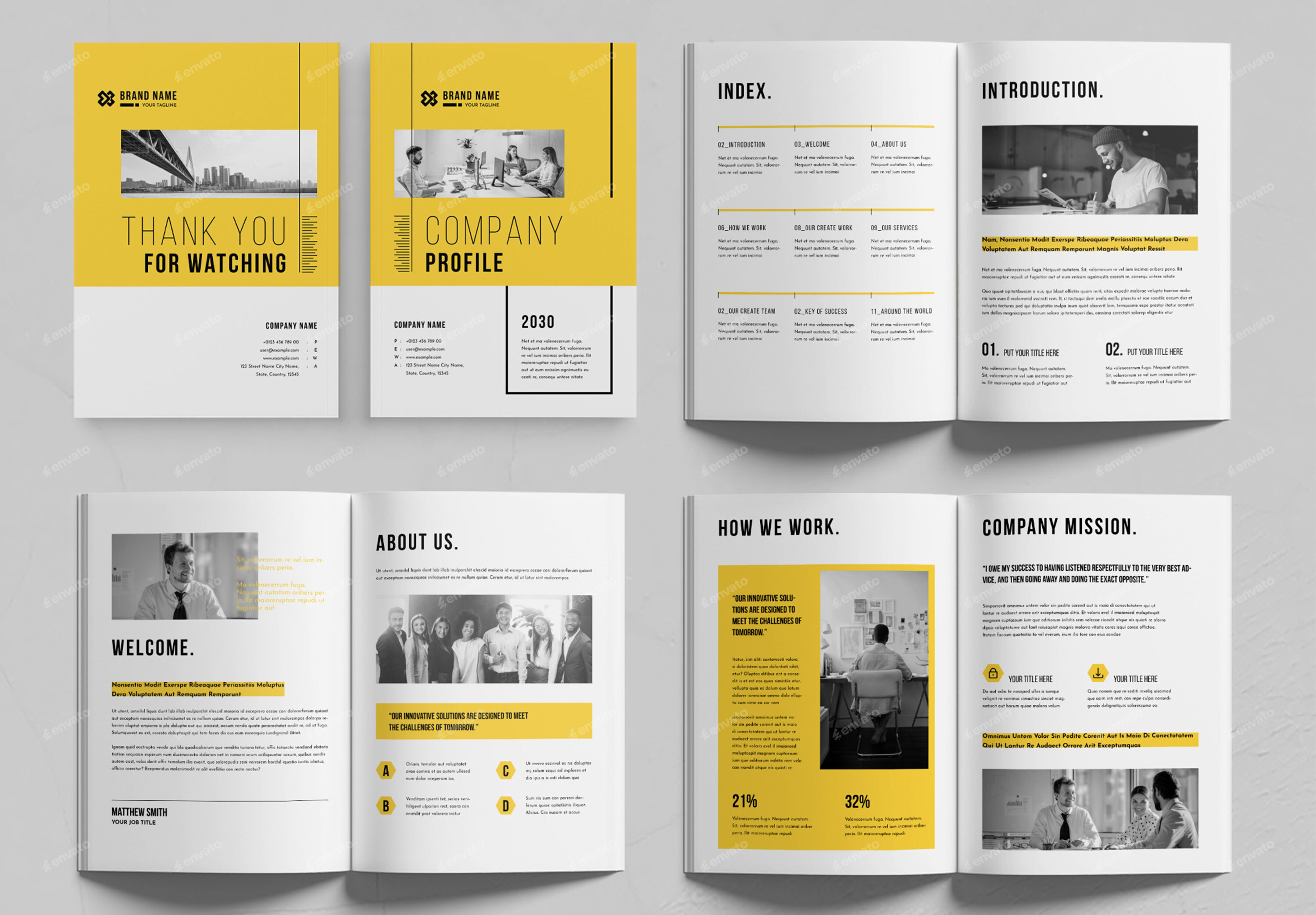 Company Profile Template Layout, Print Templates | GraphicRiver