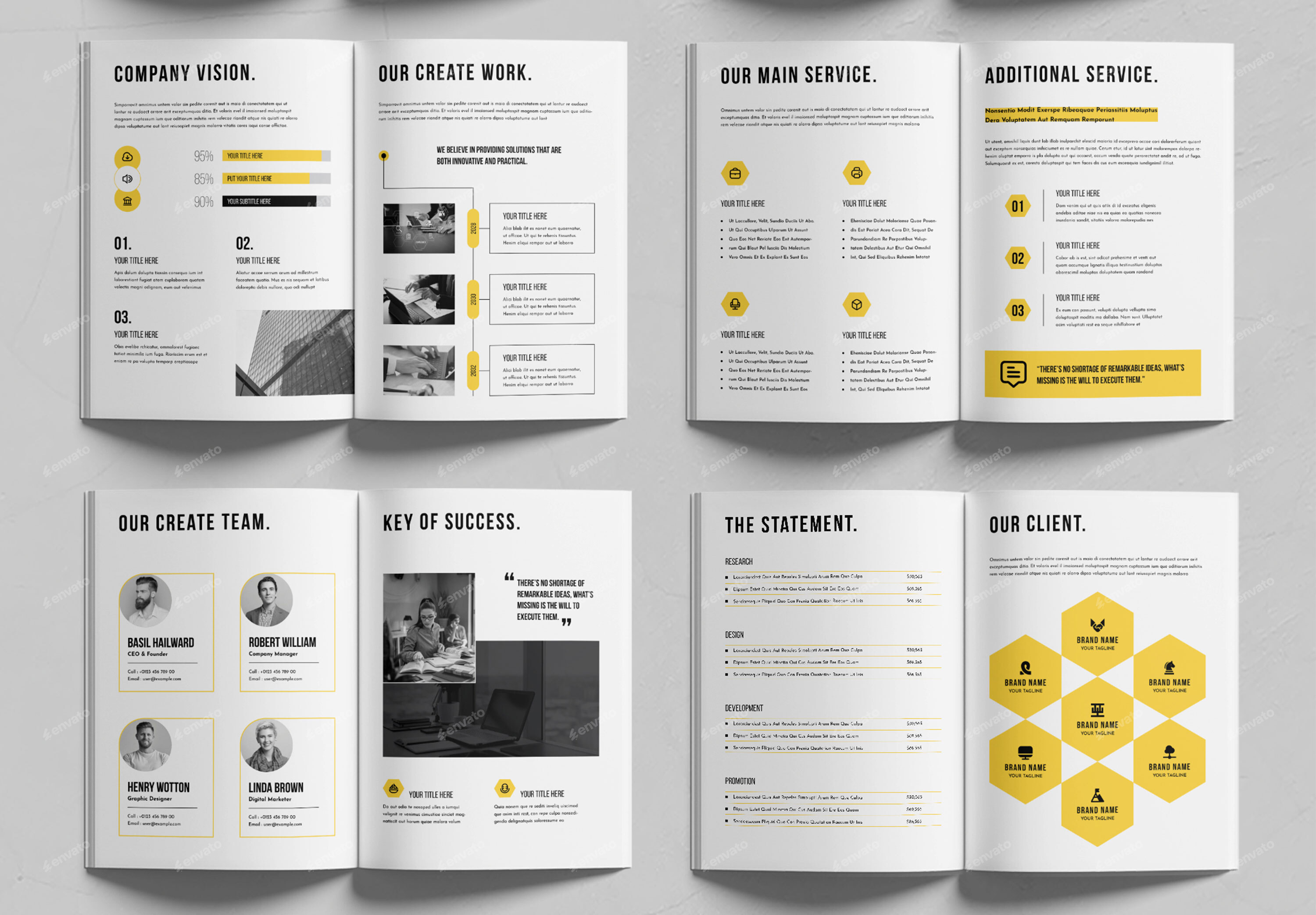 Company Profile Template Layout, Print Templates | GraphicRiver