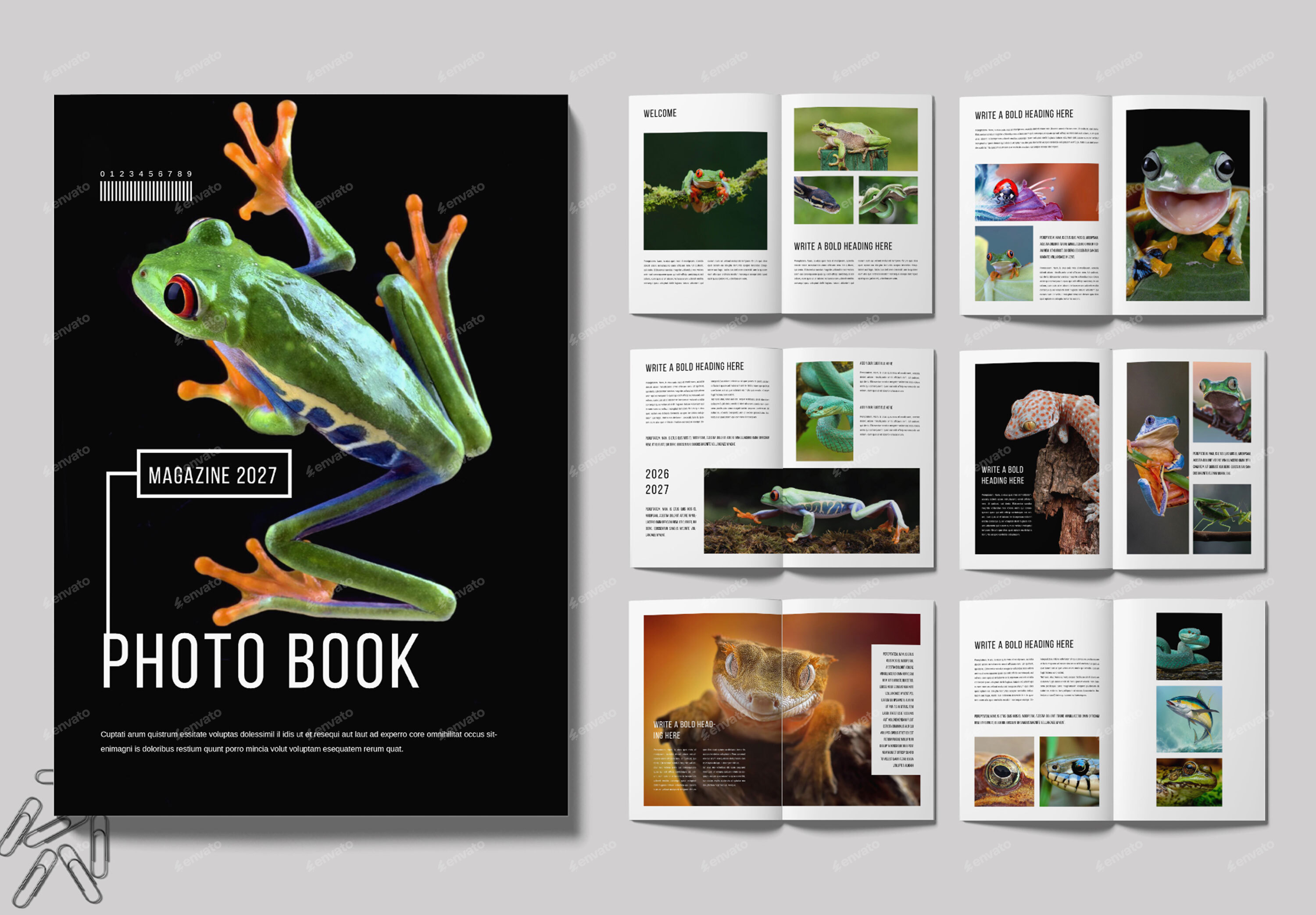 Photo Book Magazine Template Layout, Print Templates | GraphicRiver