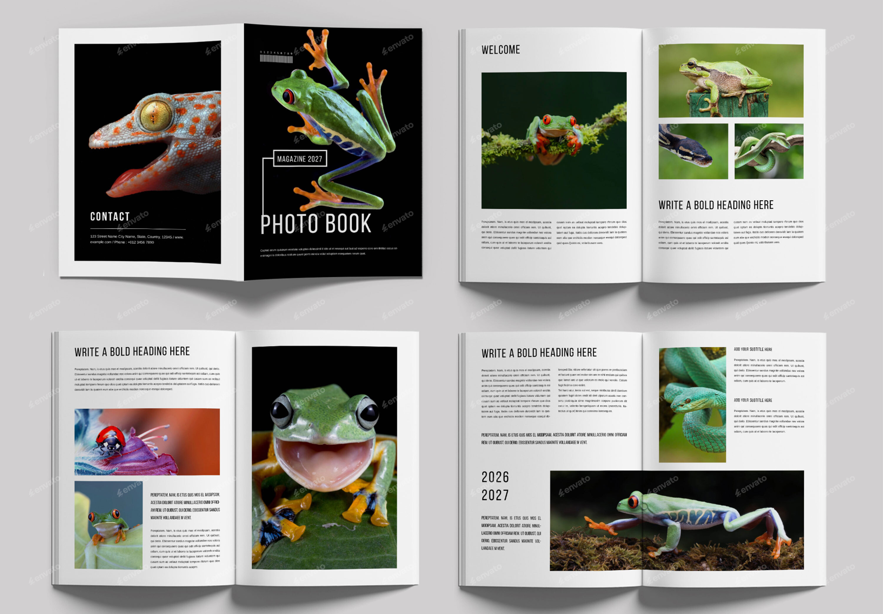 Photo Book Magazine Template Layout, Print Templates | GraphicRiver