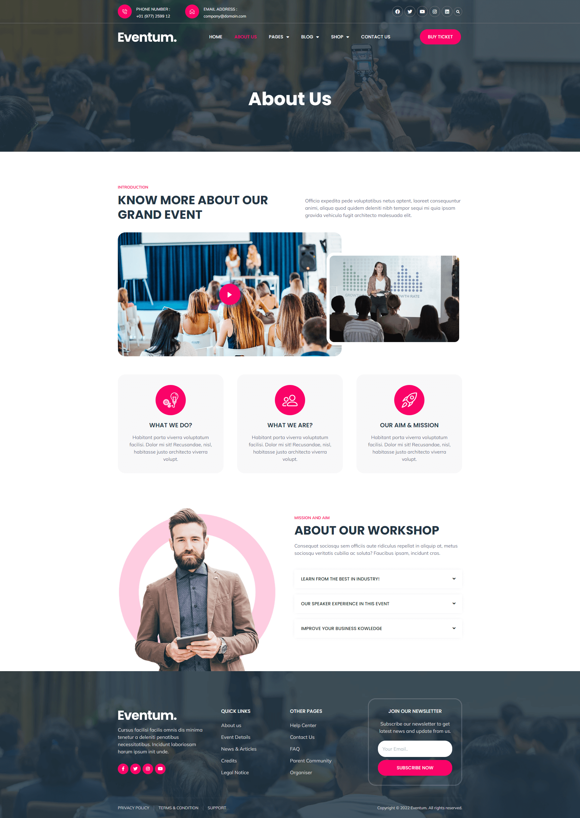 Eventum – Event & Conference Figma Template by bosathemes | ThemeForest