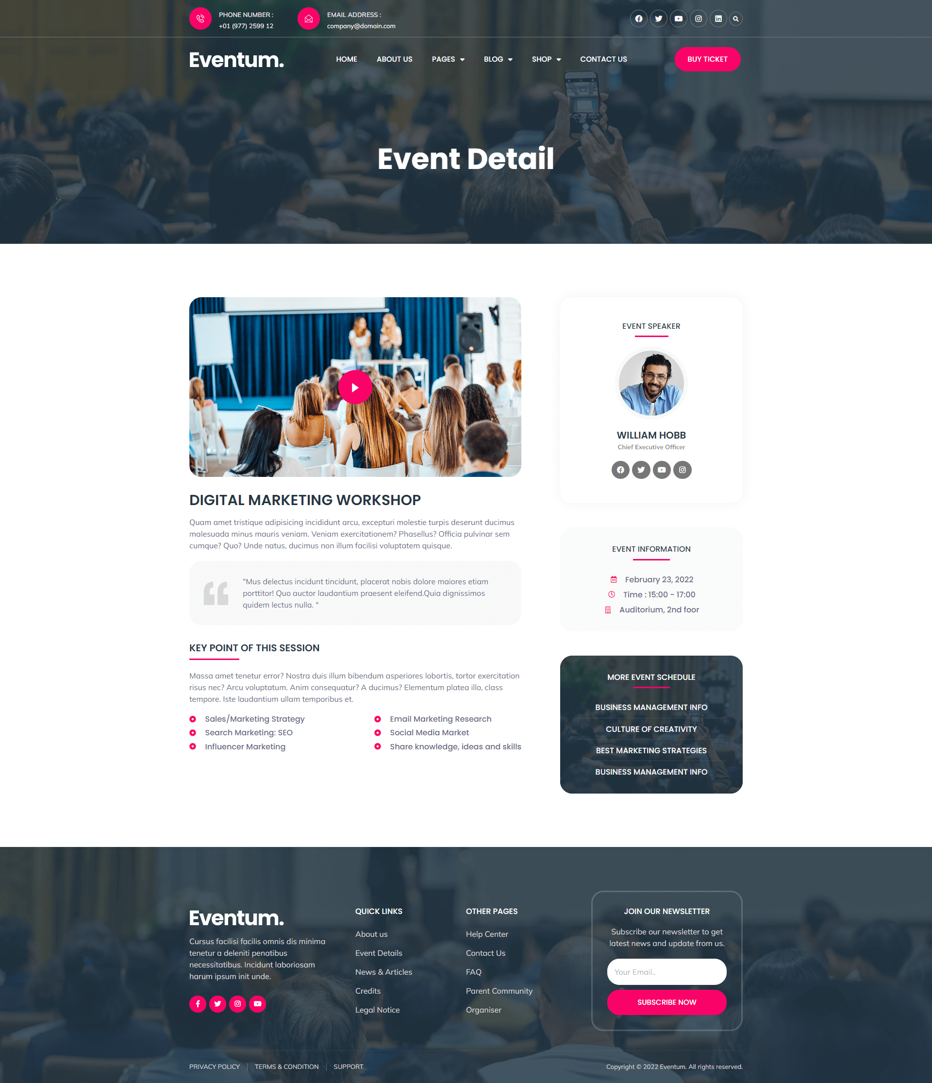 Eventum – Event & Conference Figma Template by bosathemes | ThemeForest
