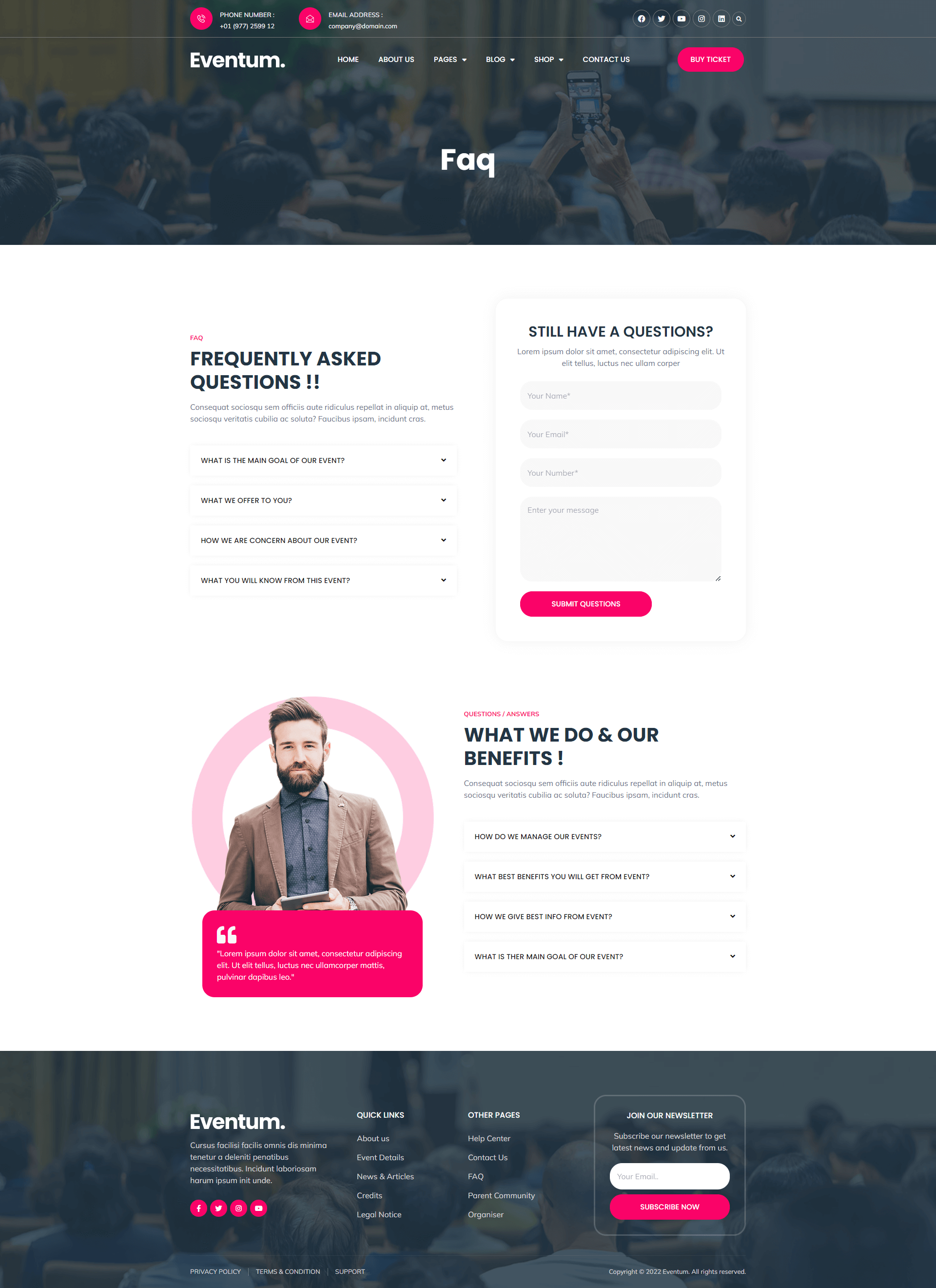 Eventum – Event & Conference Figma Template by bosathemes | ThemeForest
