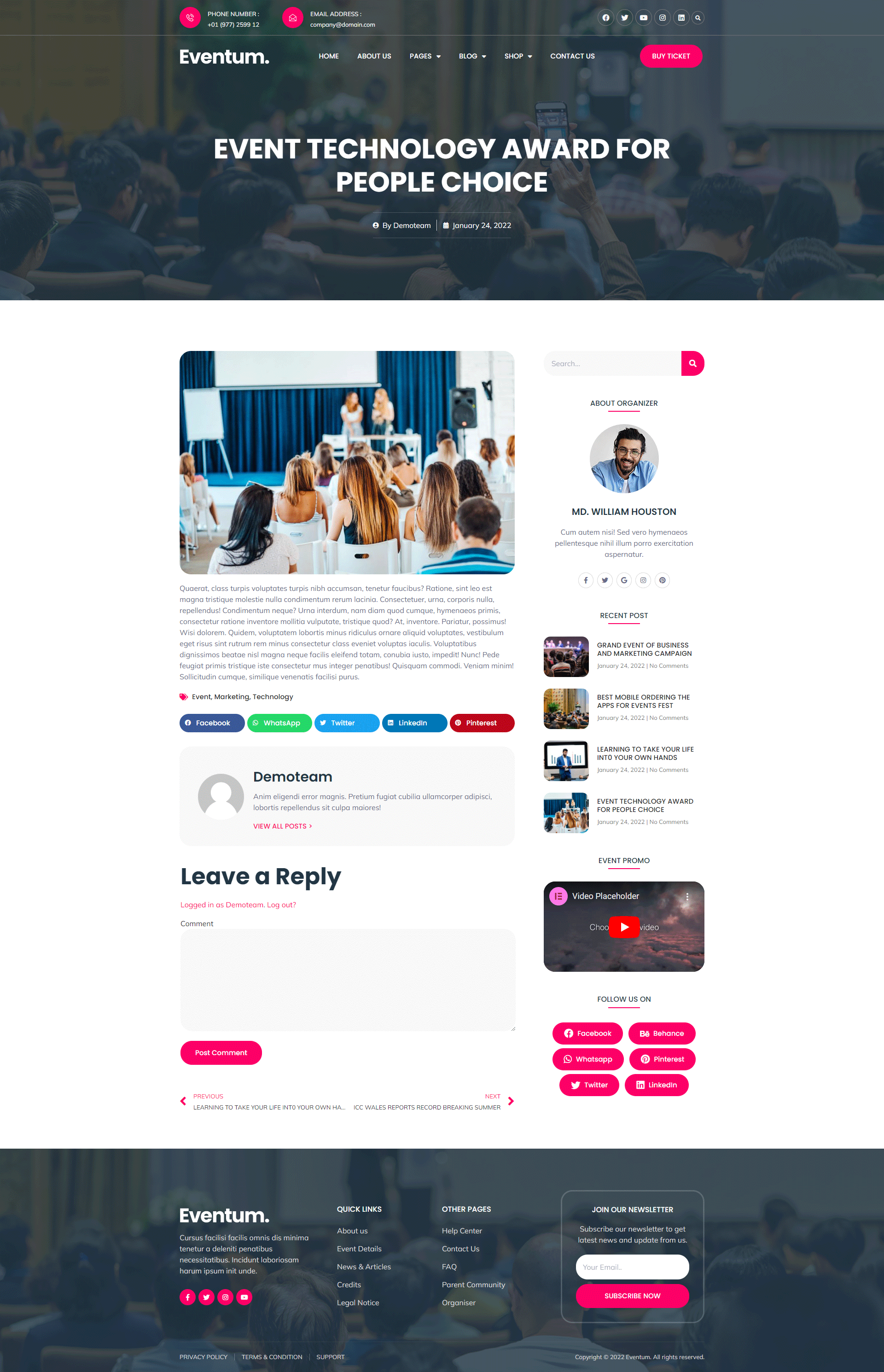 Eventum – Event & Conference Figma Template by bosathemes | ThemeForest