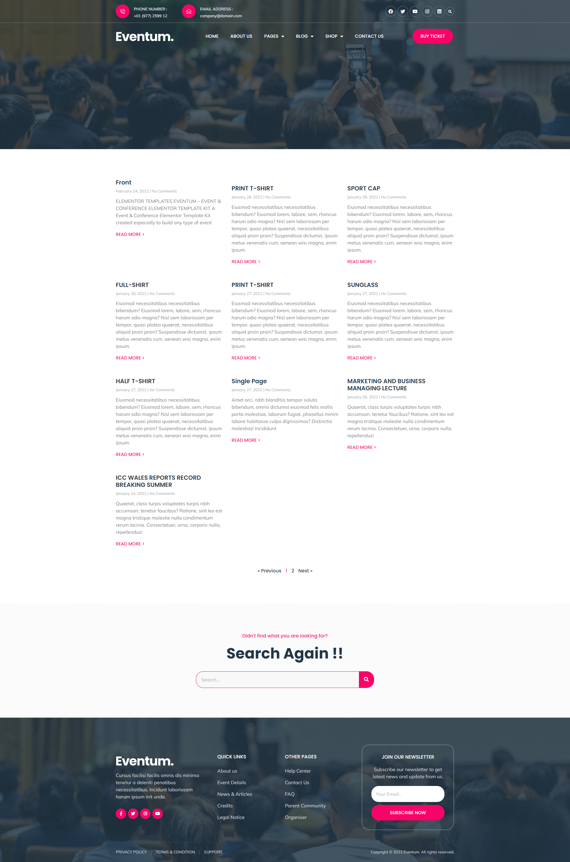 Eventum – Event & Conference Figma Template by bosathemes | ThemeForest