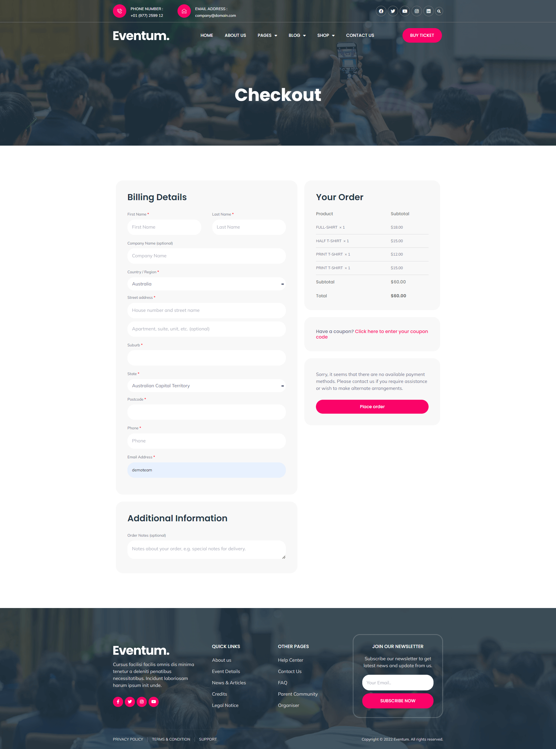 Eventum – Event & Conference Figma Template by bosathemes | ThemeForest