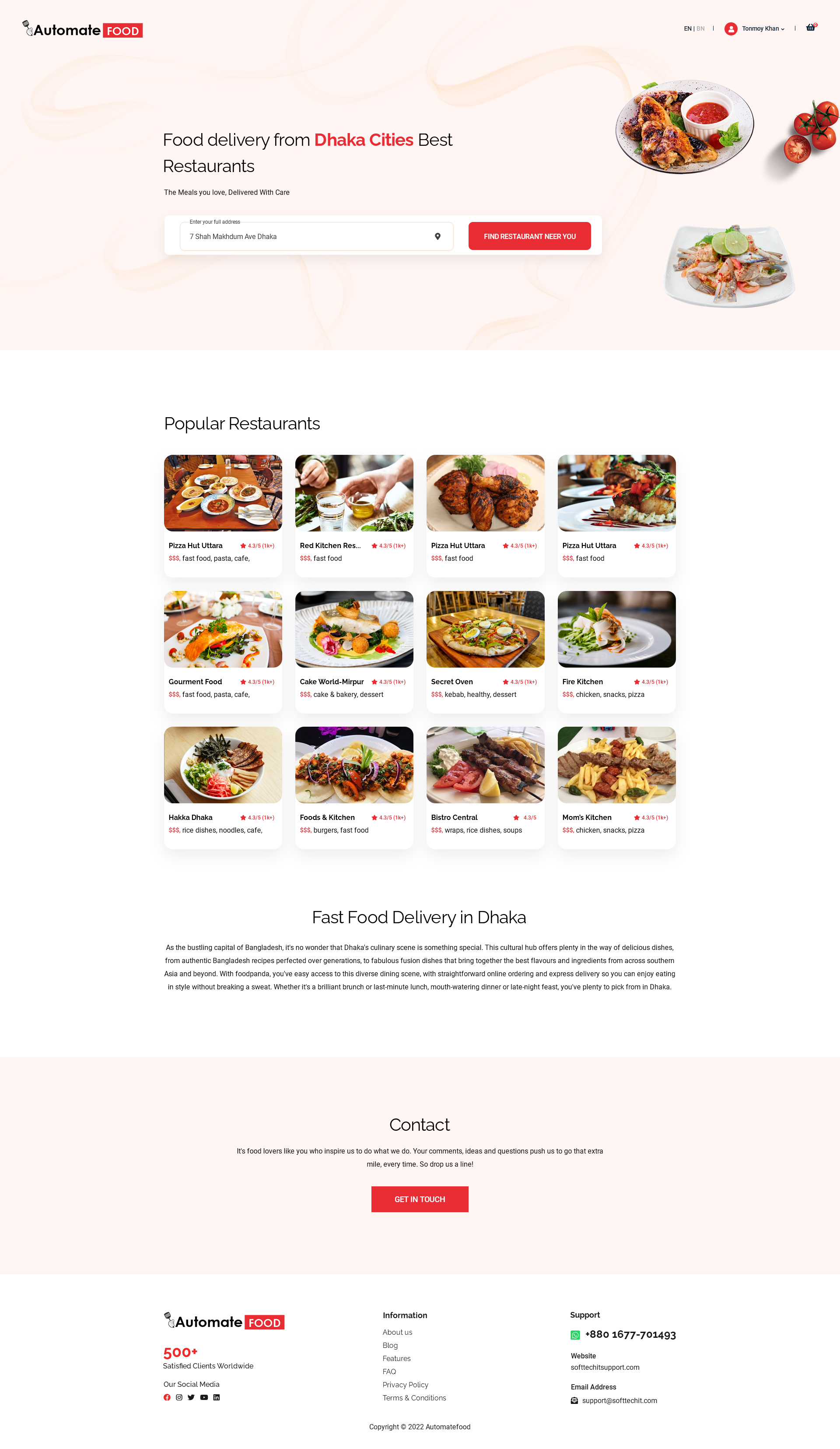 AutomateFood - Multi Restaurant & POS Management SaaS Application by imjol