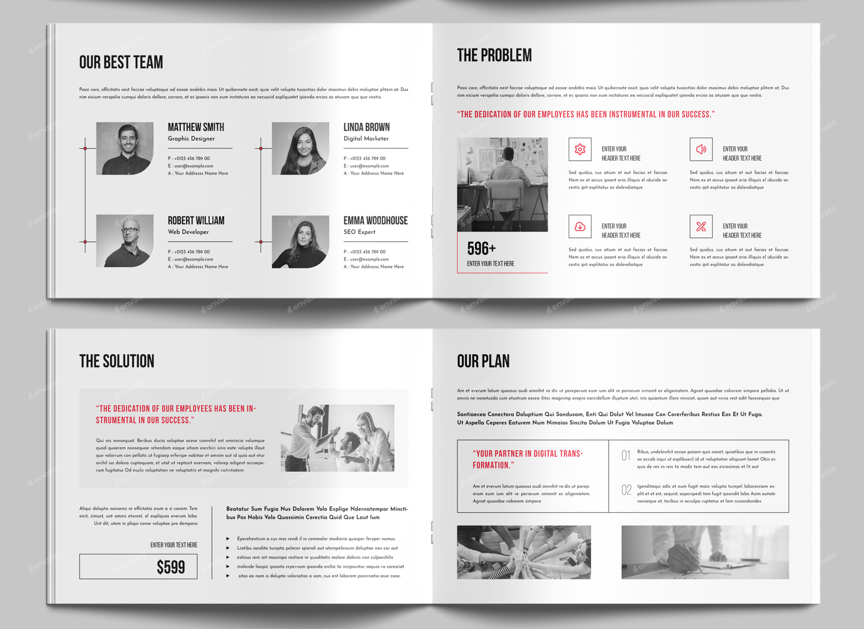 Pitch Deck Brochure Design, Print Templates | GraphicRiver