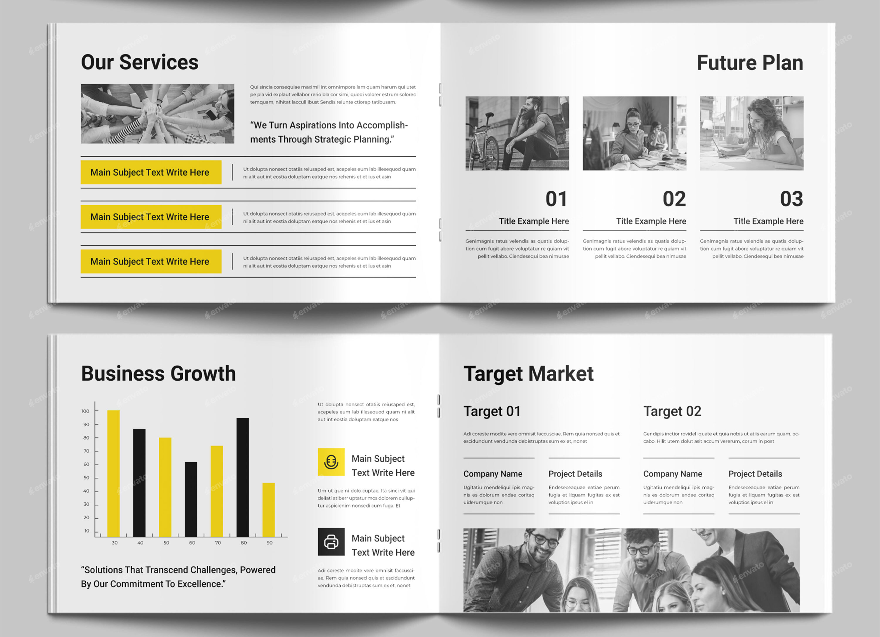 Business Plan Brochure Design, Print Templates | GraphicRiver