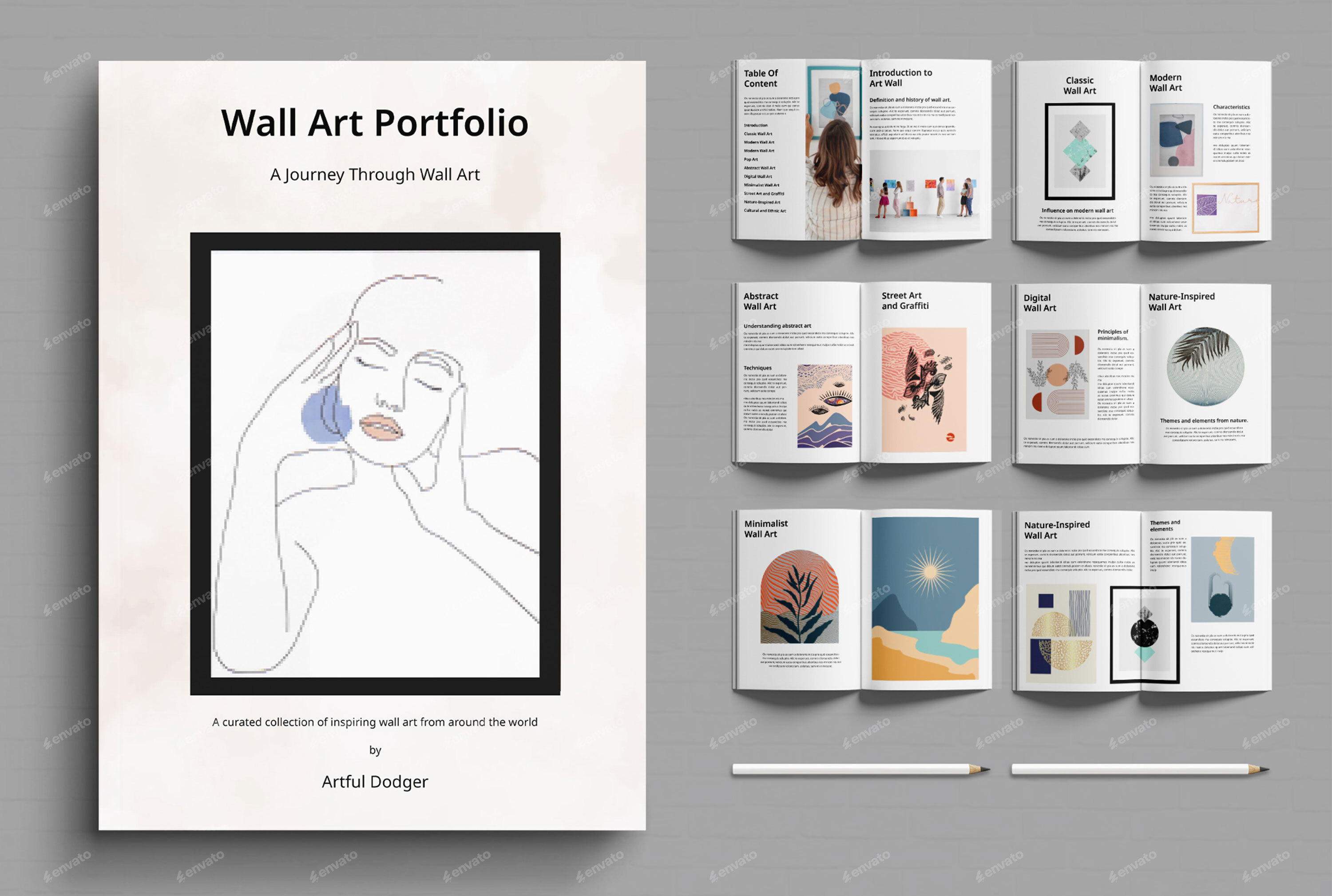 Wall Art Portfolio Template, Print Templates | GraphicRiver