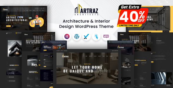 Artraz - Architecture and Interior Design WordPress Theme by themeholy