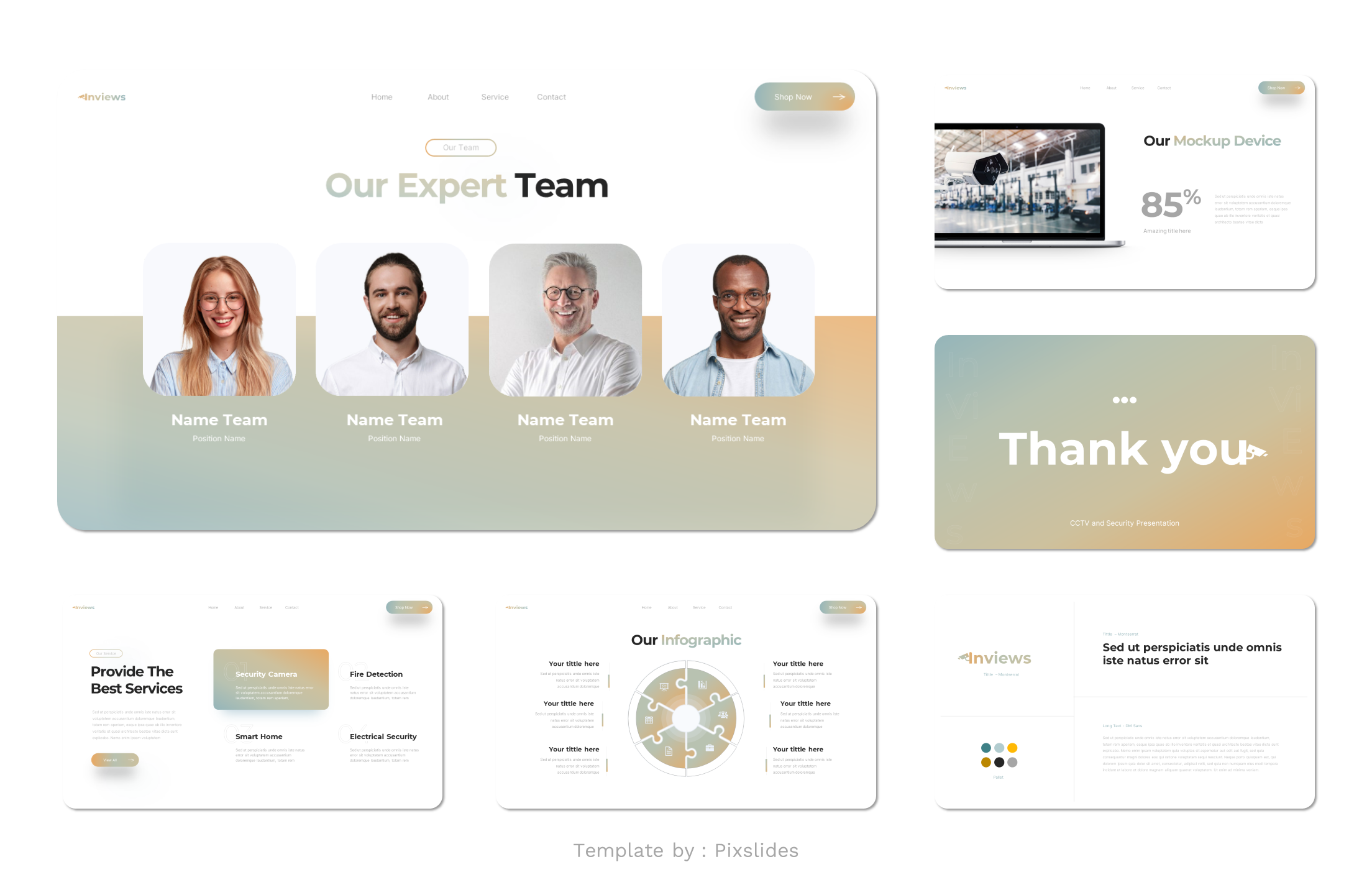 Inviews - CCTV & Security PowerPoint Presentation Template ...