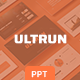 UltRun - Marathon Running Club & Sports PowerPoint, Presentation Templates