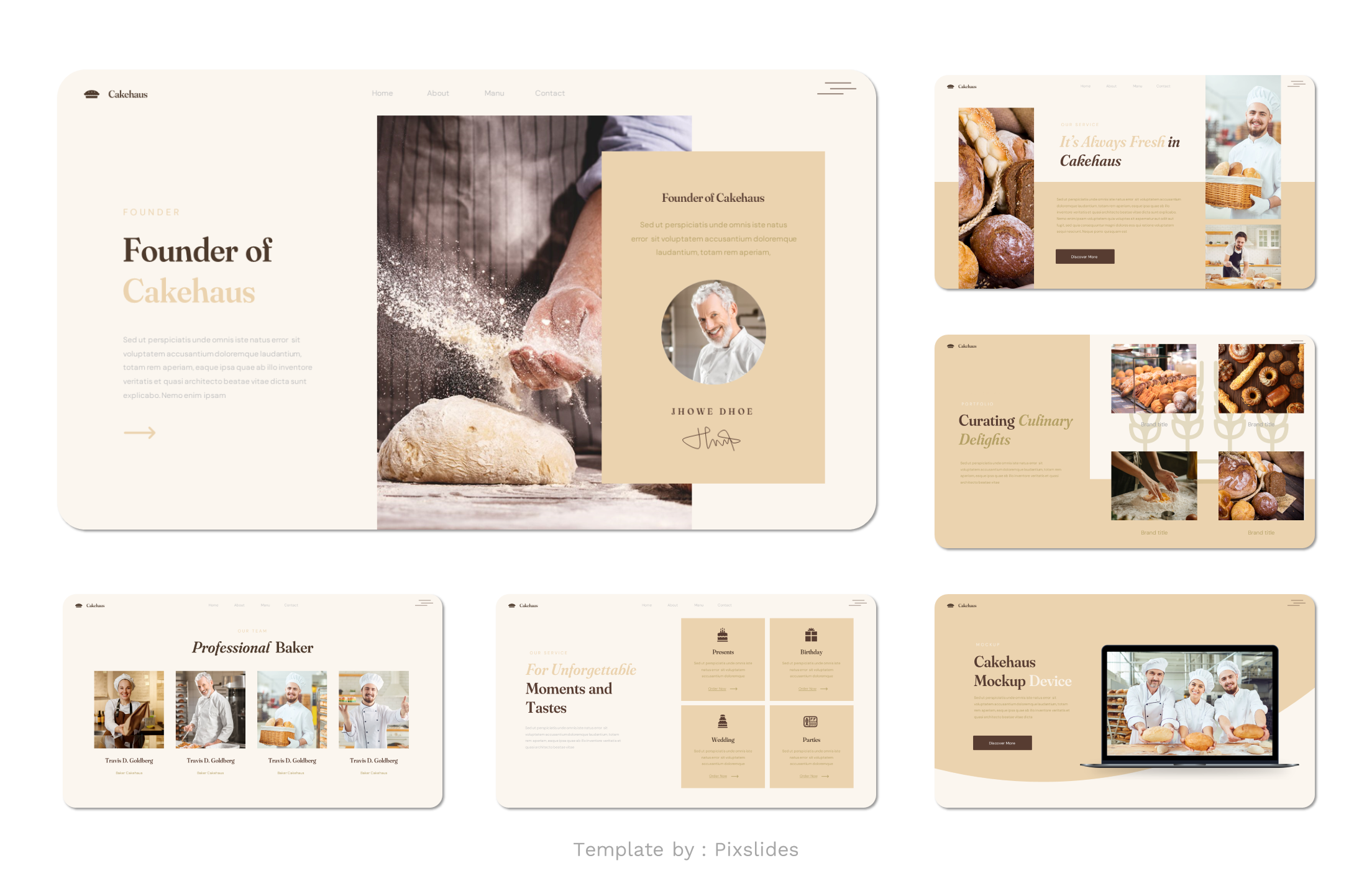 Cakehaus - Bakery and Pastry PowerPoint Presentation Template ...
