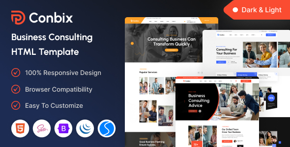 Conbix - Business Consulting HTML Template by ThemeOri | ThemeForest