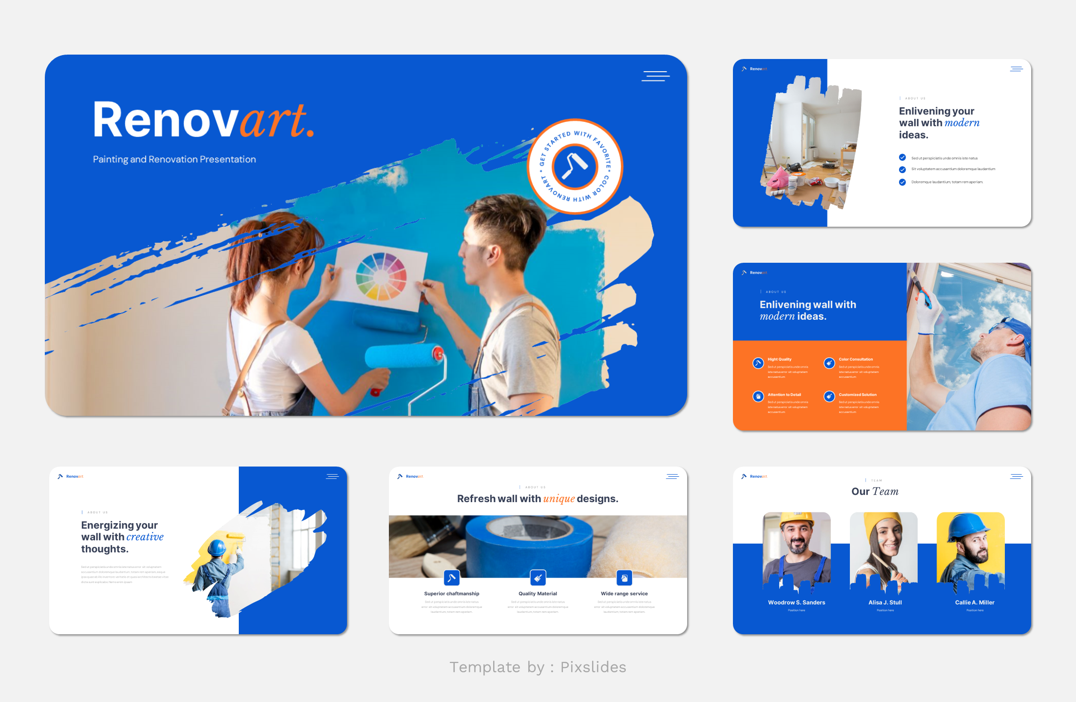 Renovart - Painting & Renovation PowerPoint Presentation Template ...