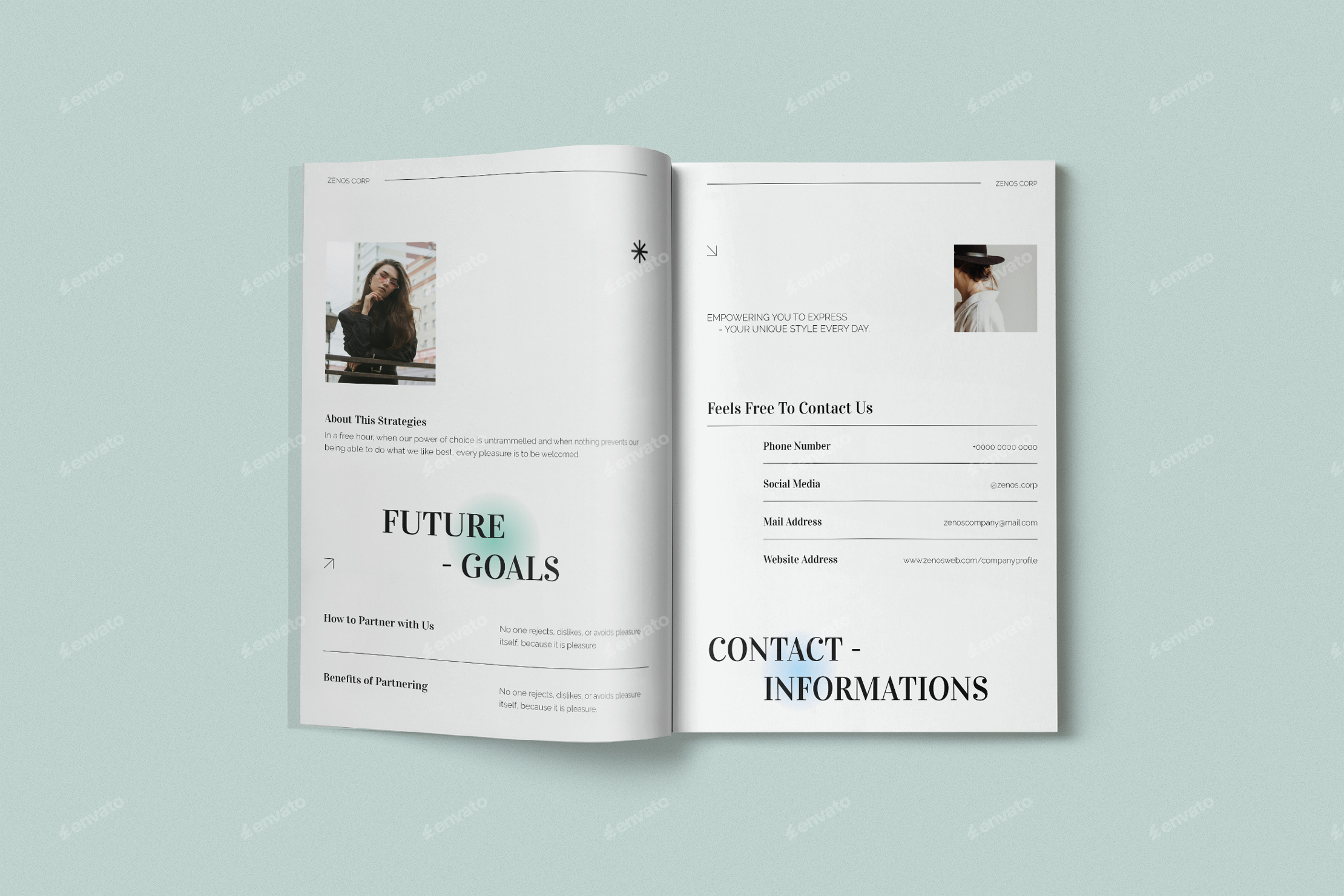 Modern Style Fashion Company Profile, Print Templates | GraphicRiver