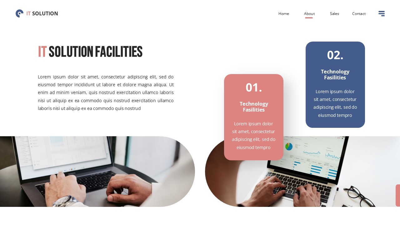 IT Solution - Technology Powerpoint Templates, Presentation Templates