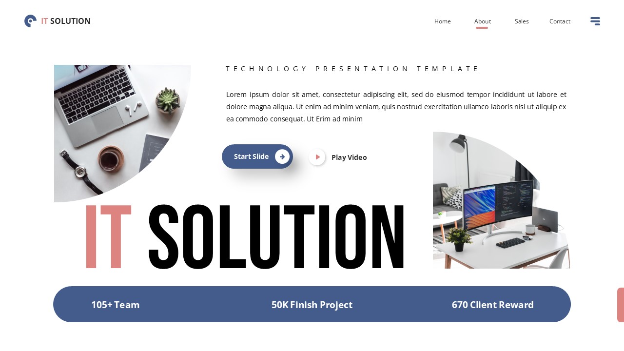 IT Solution - Technology Keynote Templates, Presentation Templates