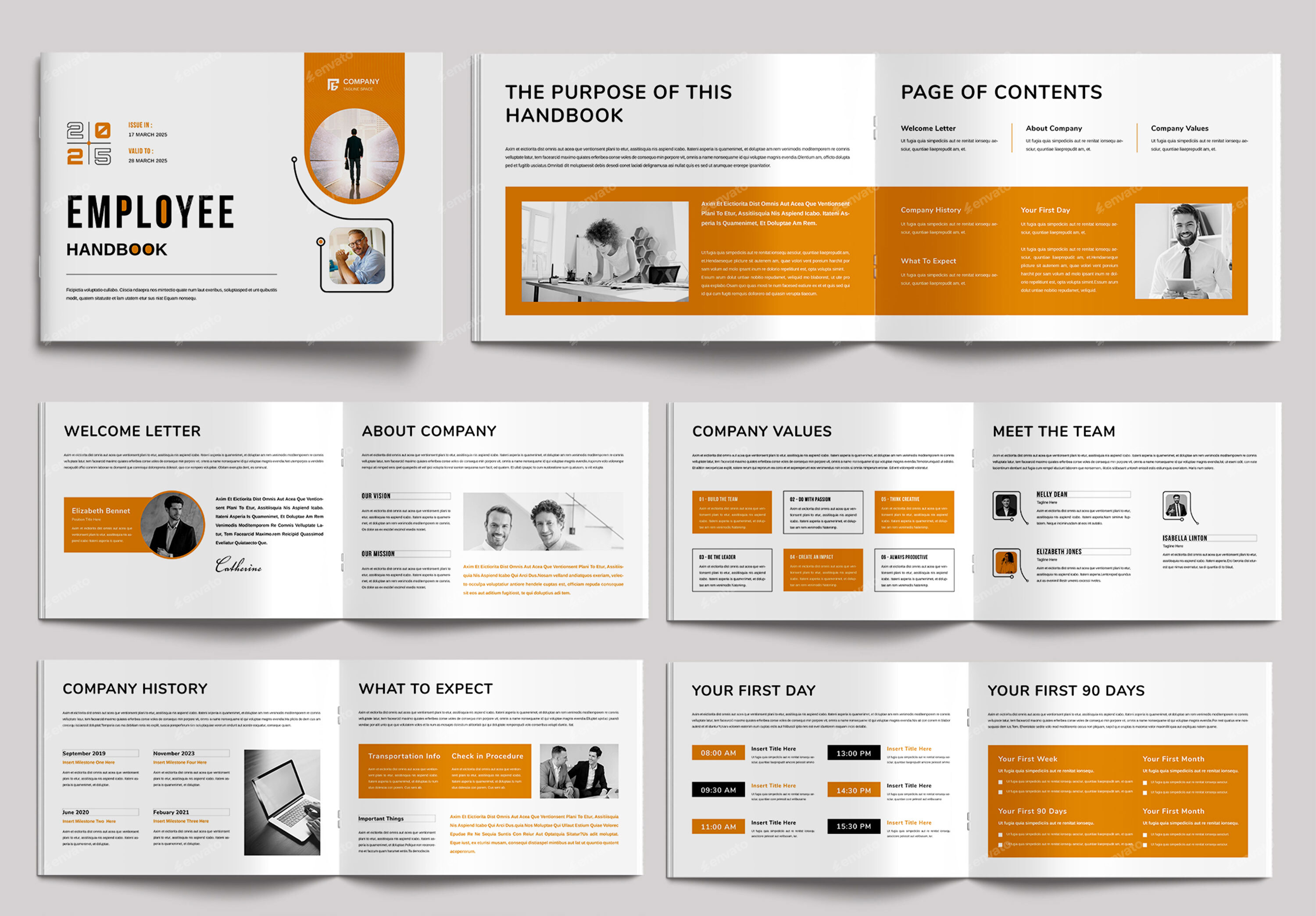 Employee Handbook Template, Print Templates | GraphicRiver