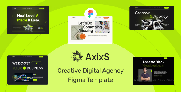 Axixs - Creative Digital Agency Figma Template by pixelsmade | ThemeForest