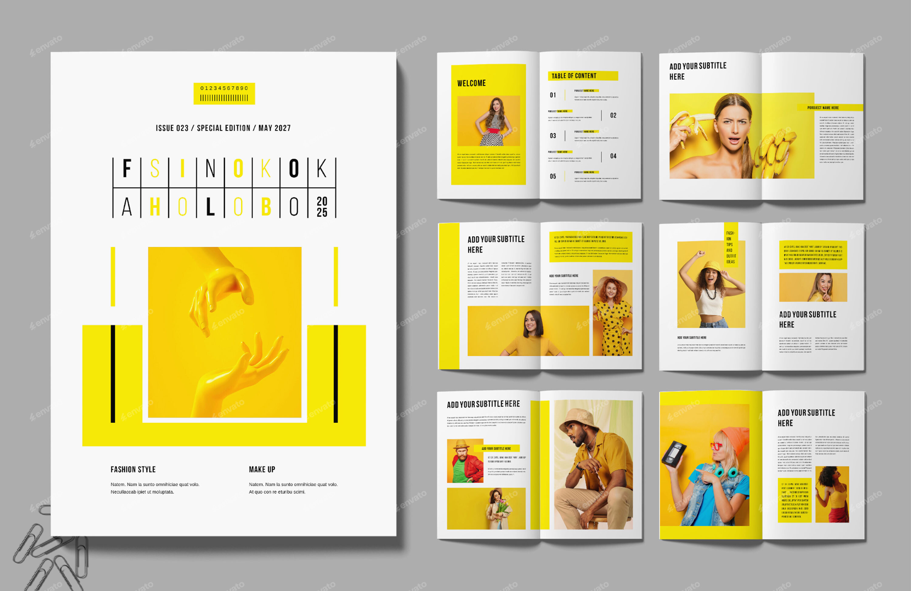 Fashion Look Book Template Layout, Print Templates | GraphicRiver