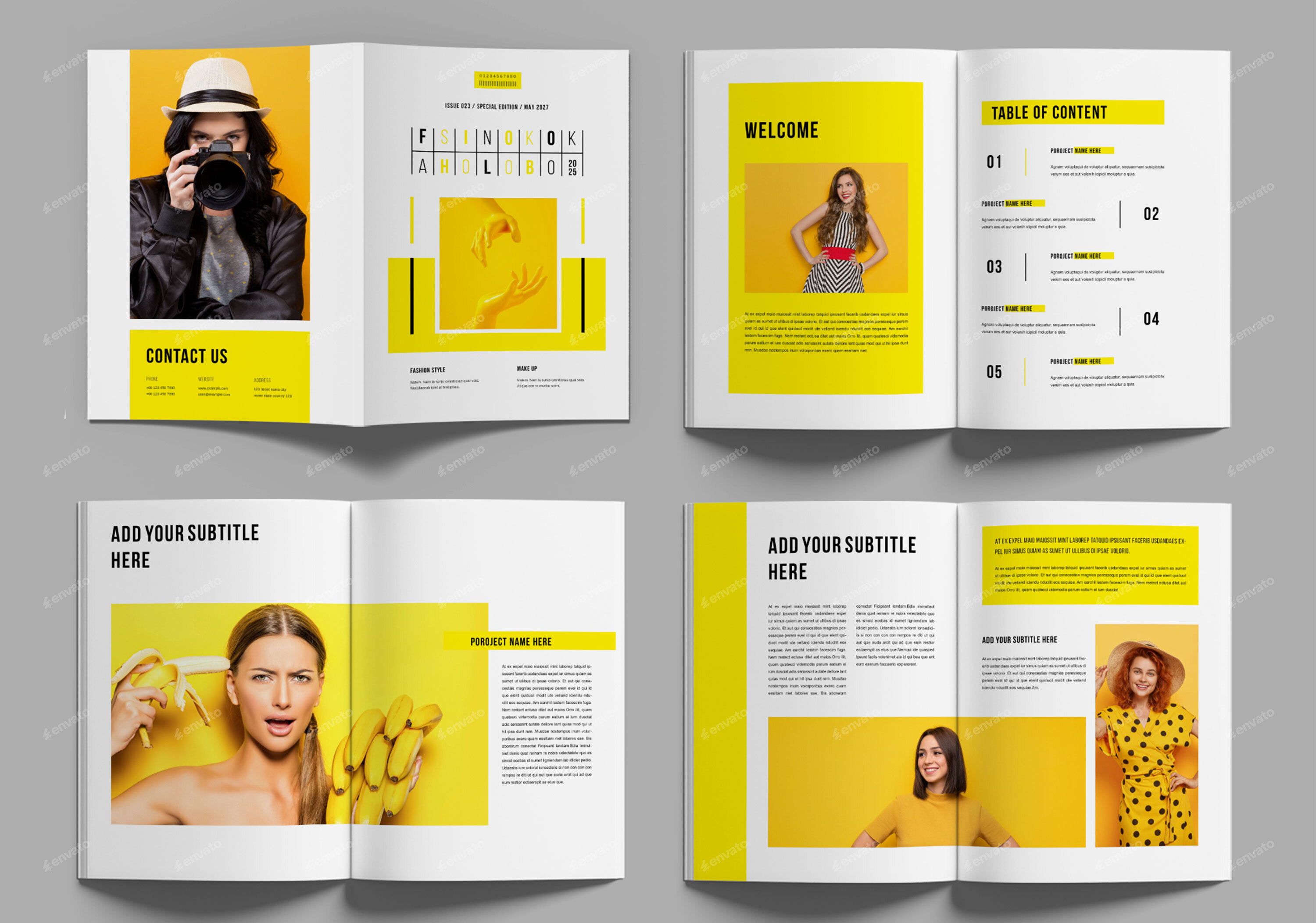 Fashion Look Book Template Layout, Print Templates | GraphicRiver