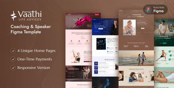 Vaathi - Life Coach & Speaker Figma Template by BuddhaThemes | ThemeForest