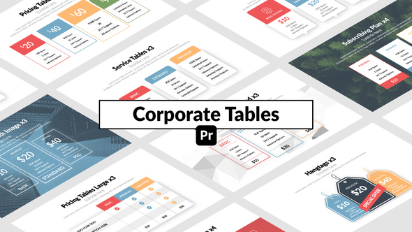 Corporate Tables for Premiere Pro, Premiere Pro Templates | VideoHive