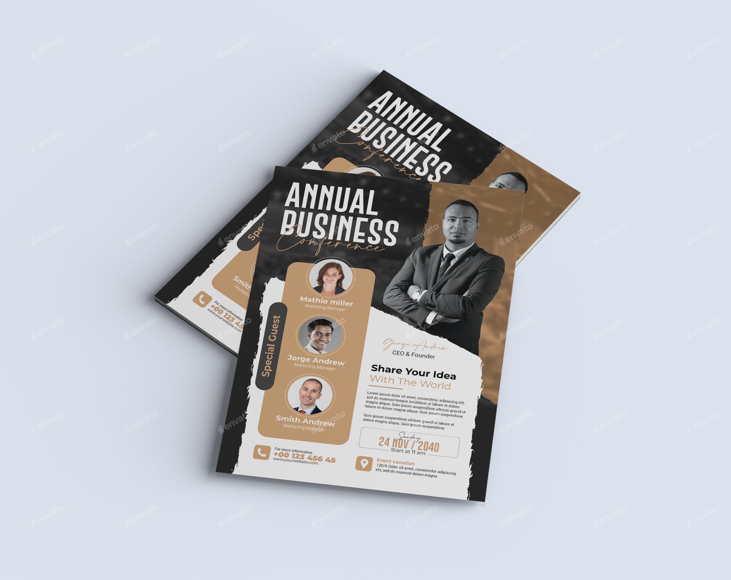 Conference Flyer, Print Templates | GraphicRiver