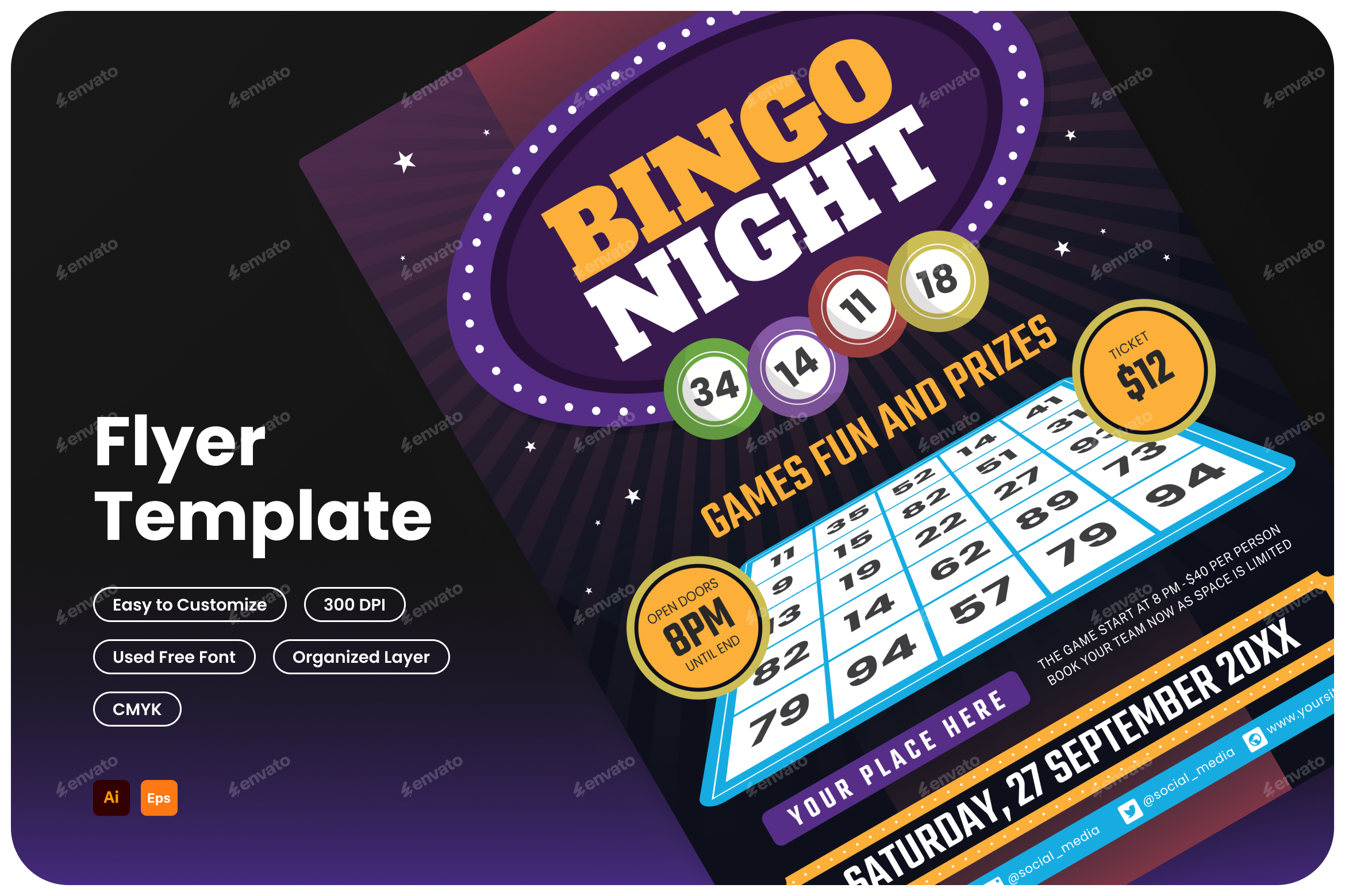 Bingo Night Flyer, Print Templates | GraphicRiver