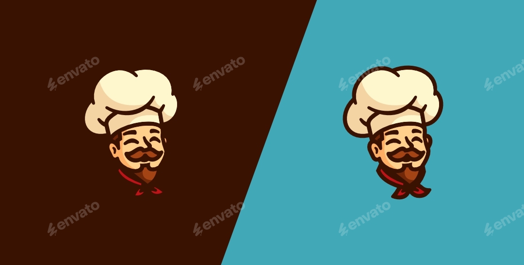 Chef Mascot Cartoon Logo Template, Logo Templates | GraphicRiver